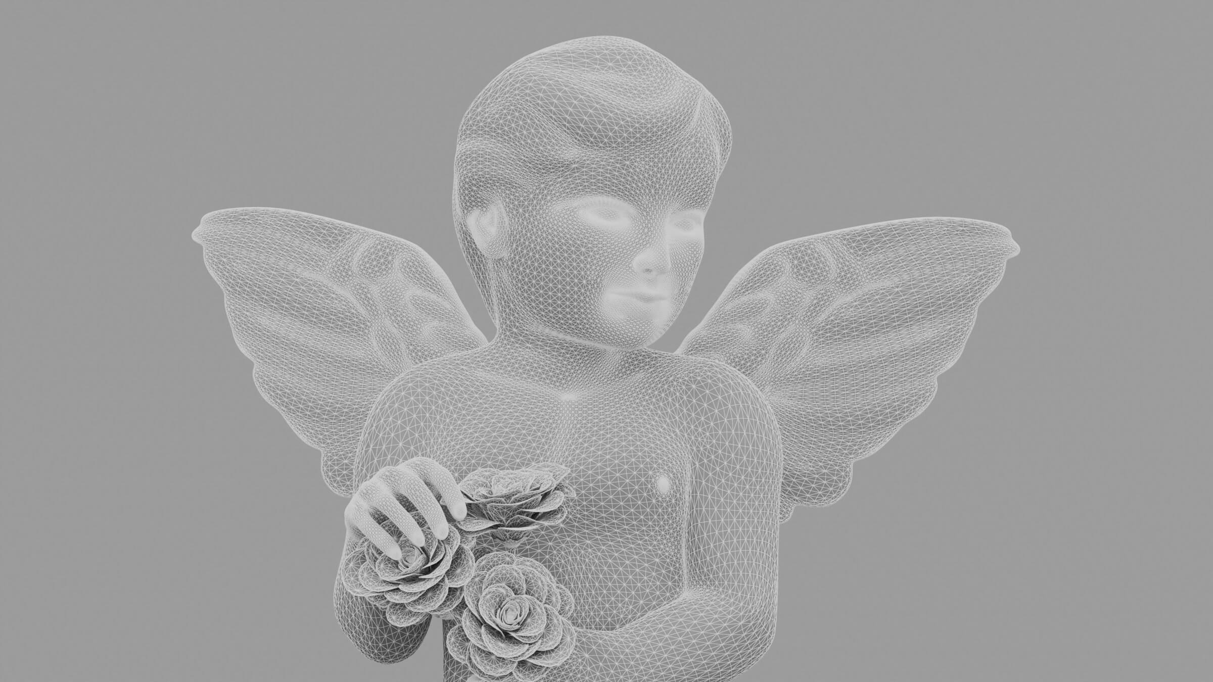 Cherub Angel 4K - 3D Model by Pictorer