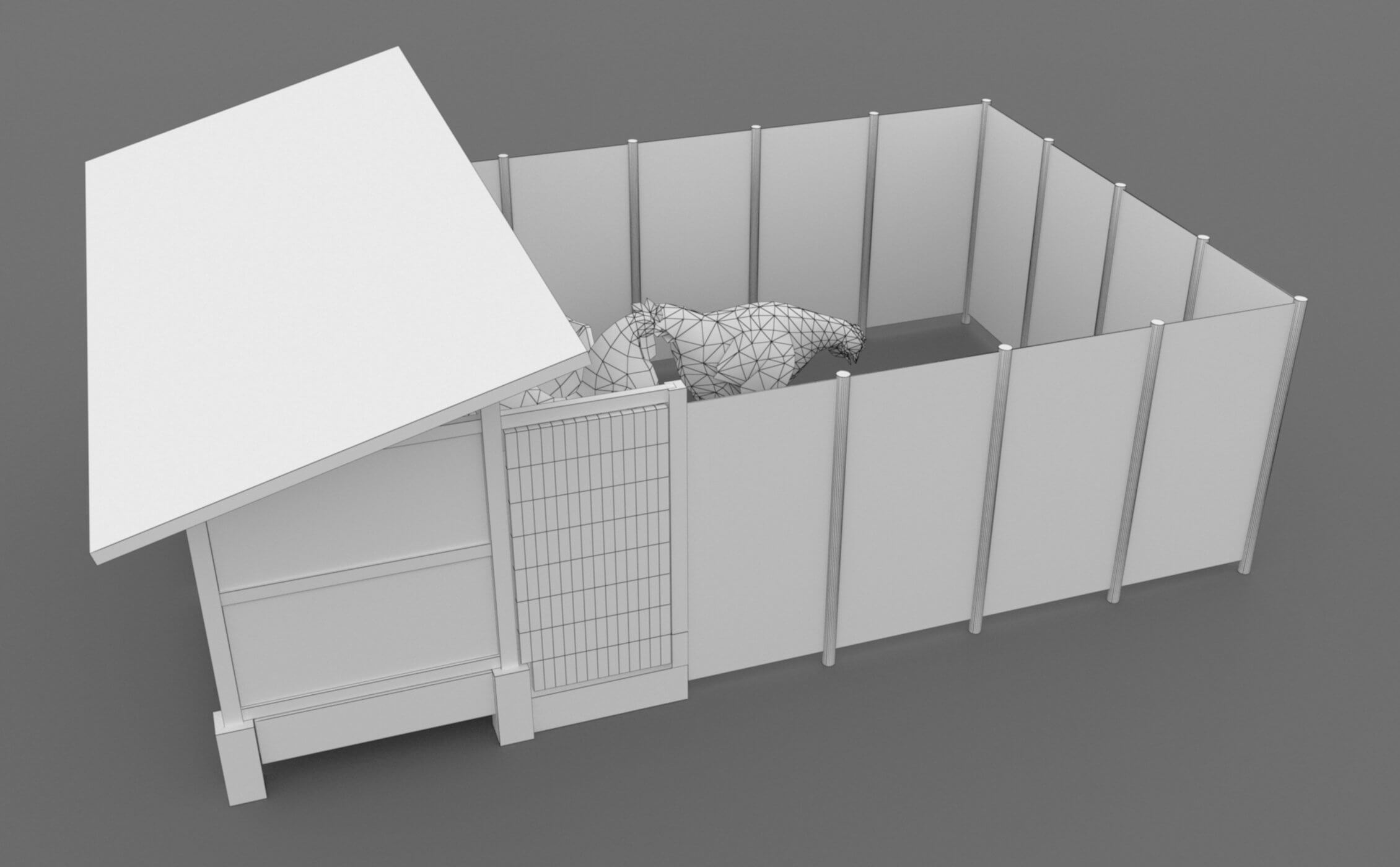 Chicken Coop - 3D Model by Pictorer
