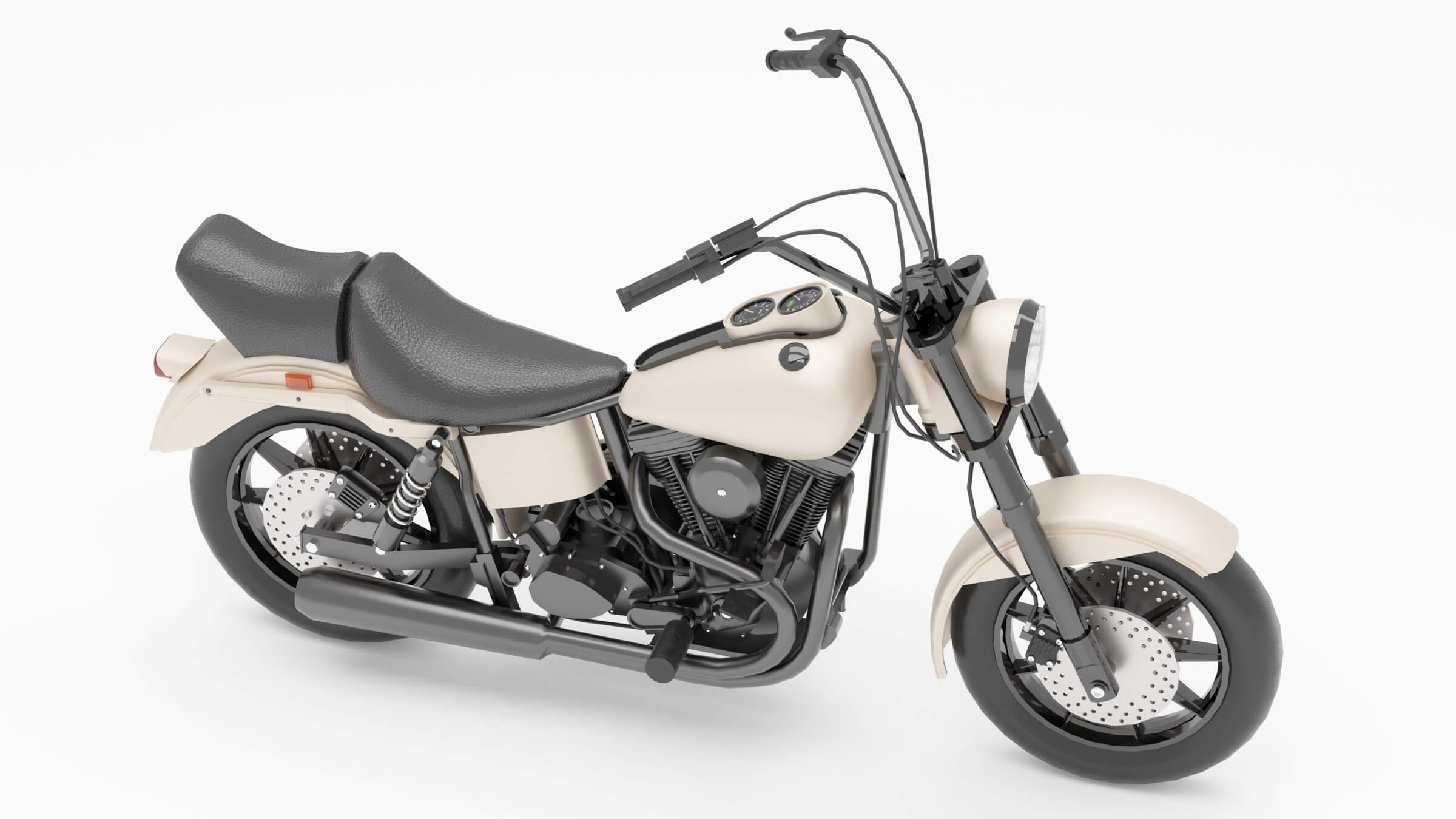 Chopper Biker 2 - 4K 3D Model by Pictorer