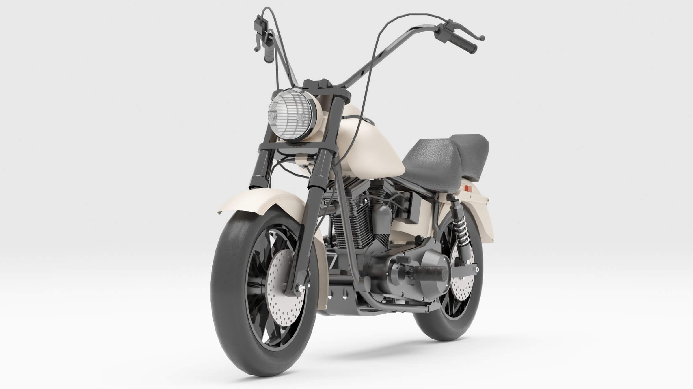 Chopper Biker 2 - 4K 3D Model by Pictorer
