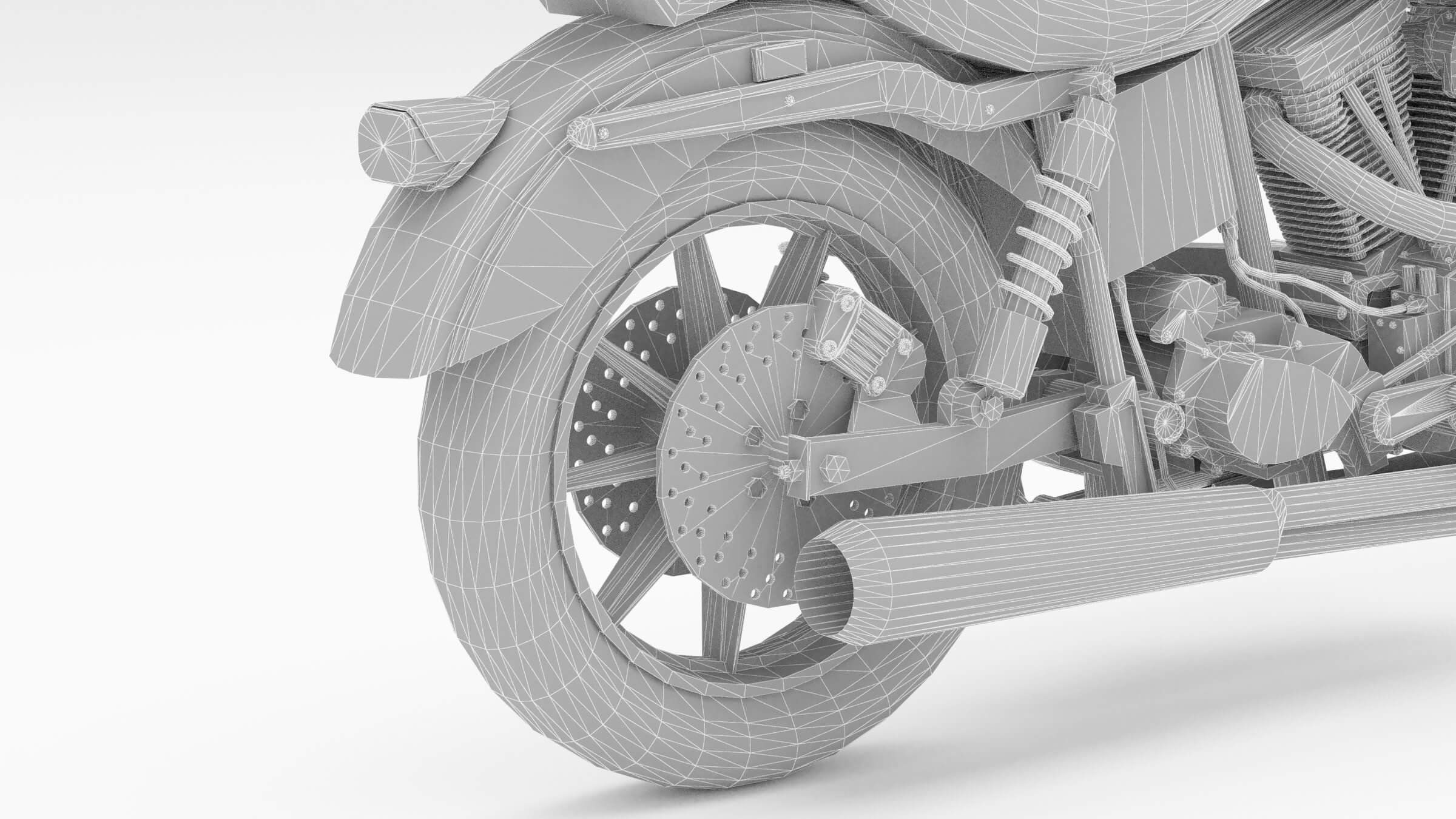 Chopper Biker 2 - 4K 3D Model by Pictorer