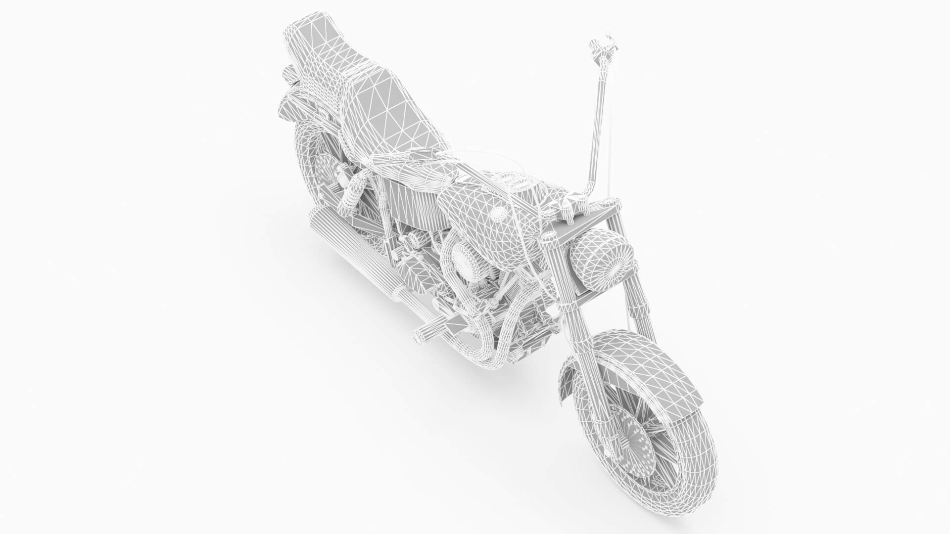 Chopper Biker 2 - 4K 3D Model by Pictorer