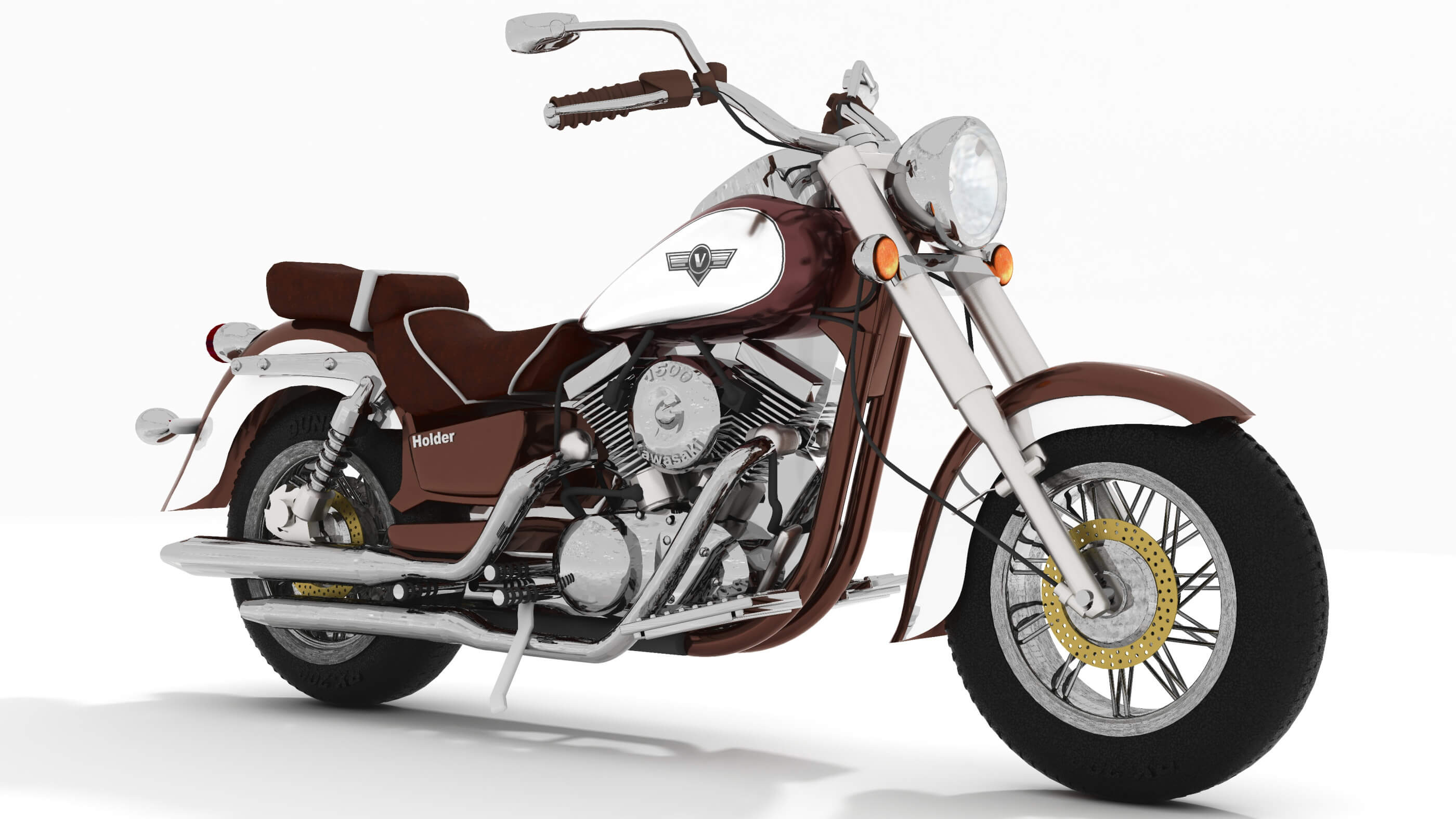 Chopper Biker 5 - 4K 3D Model by Pictorer