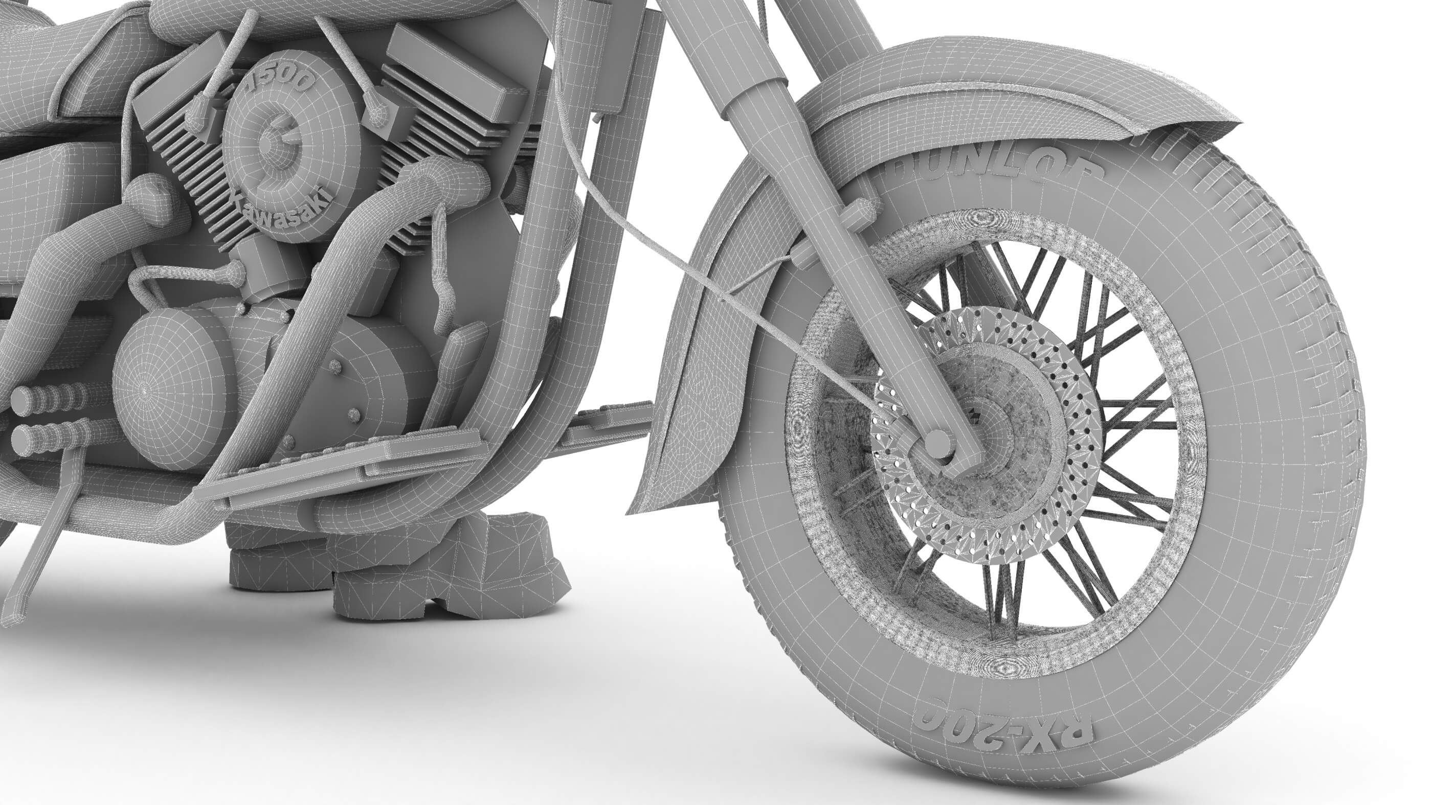 Chopper Biker 5 - 4K 3D Model by Pictorer