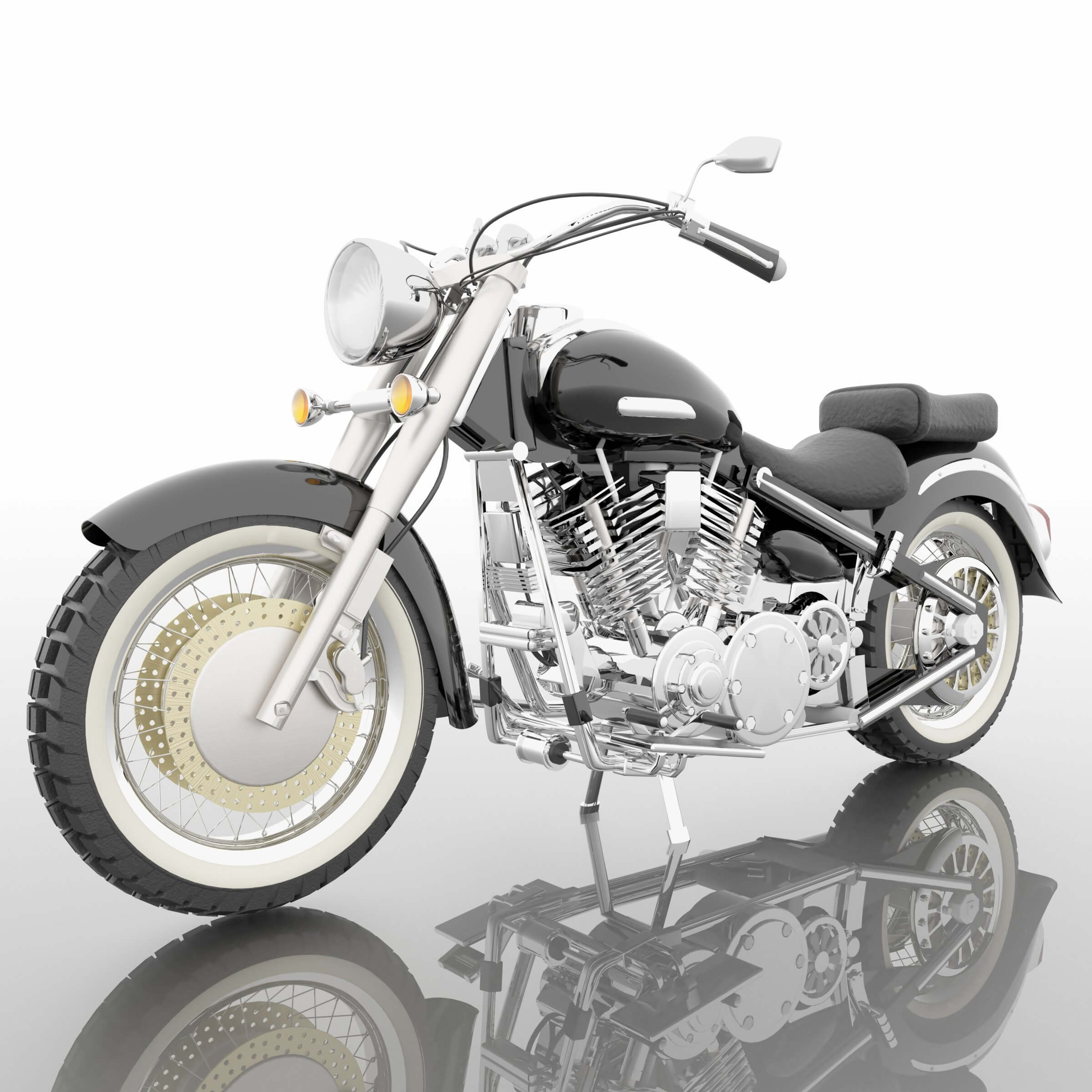 Chopper Biker 4K - 3D Model by Pictorer