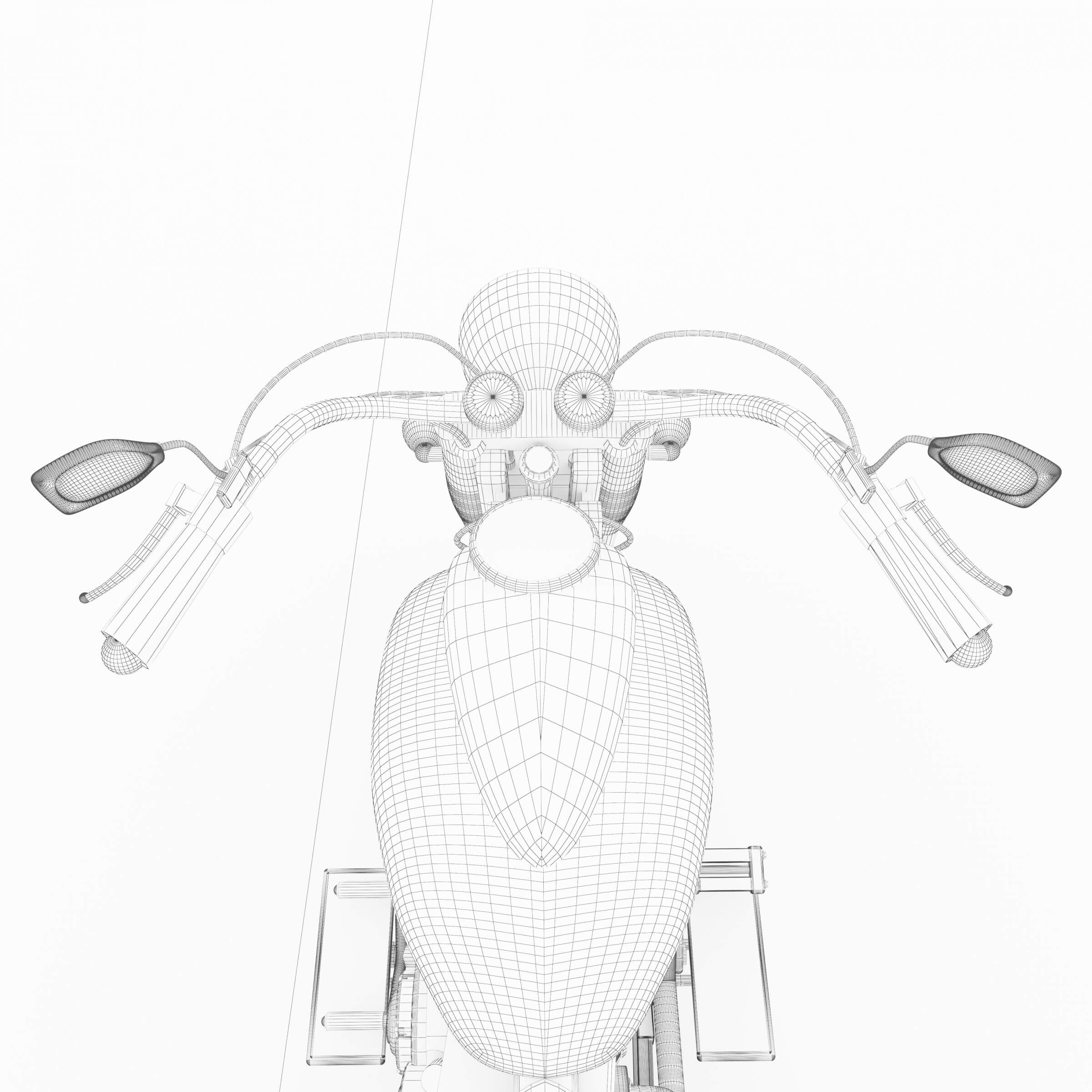 Chopper Biker 4K - 3D Model by Pictorer