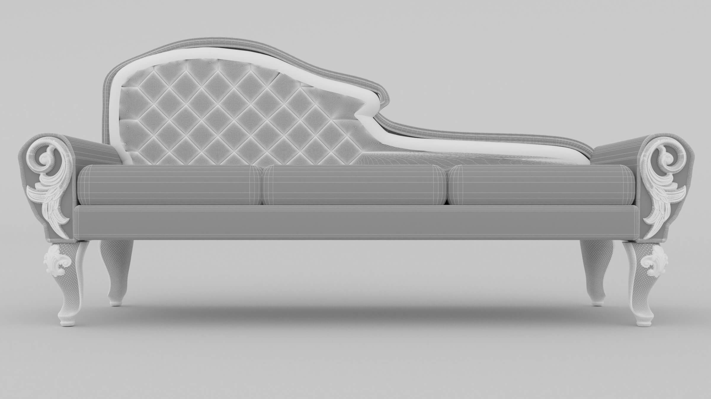 Classic Divan 4K - 3D Model by Pictorer