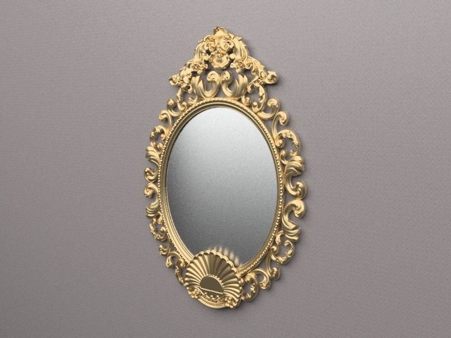 Classic Mirror - 3D Model by Pictorer