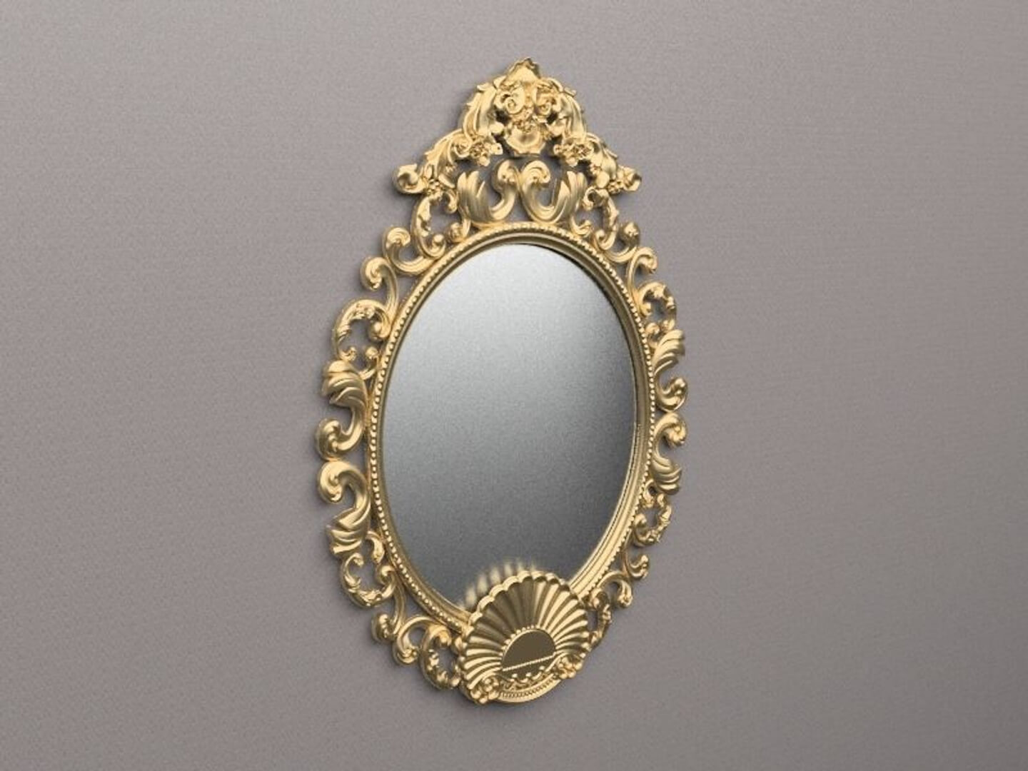 Classic Mirror - 3D Model by Pictorer