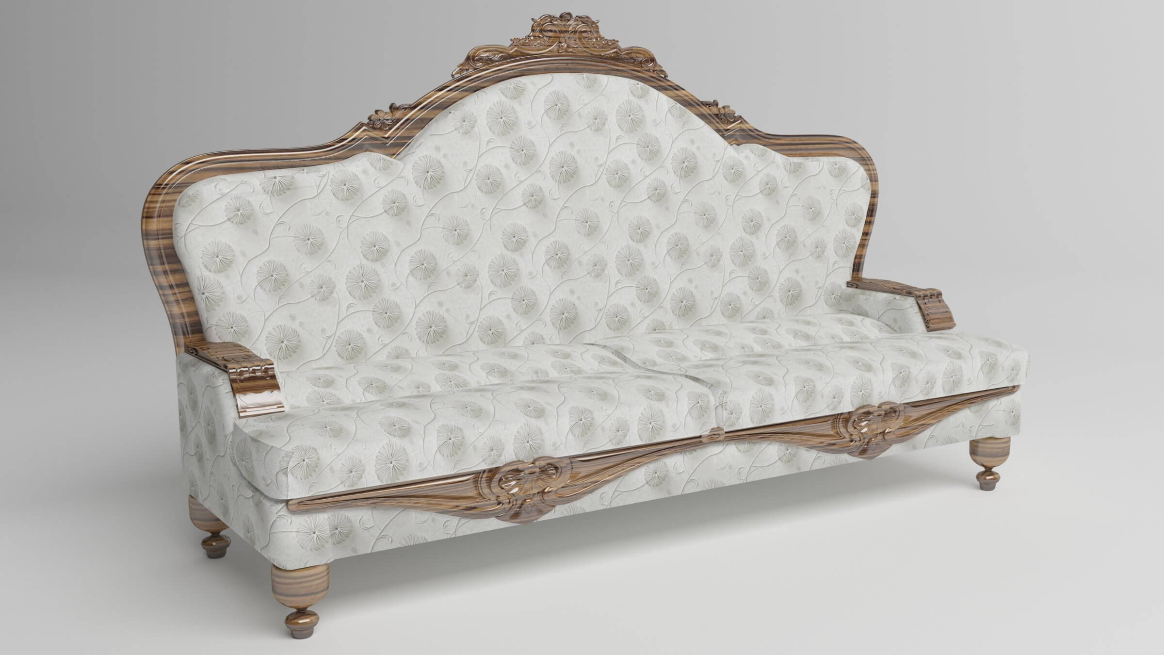 Classic Sofa - 4K 3D Model by Pictorer