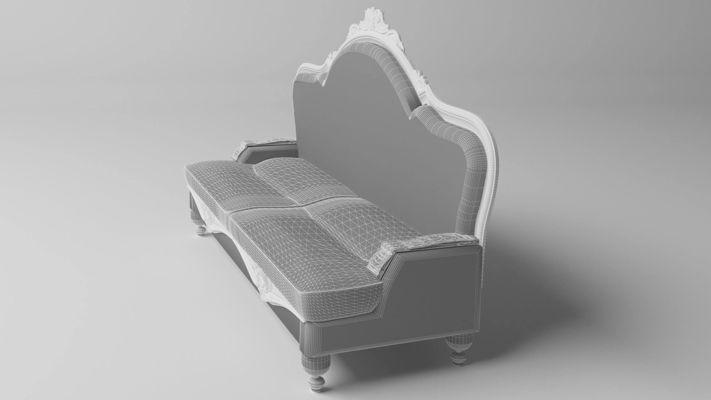 Classic Sofa - 4K 3D Model by Pictorer