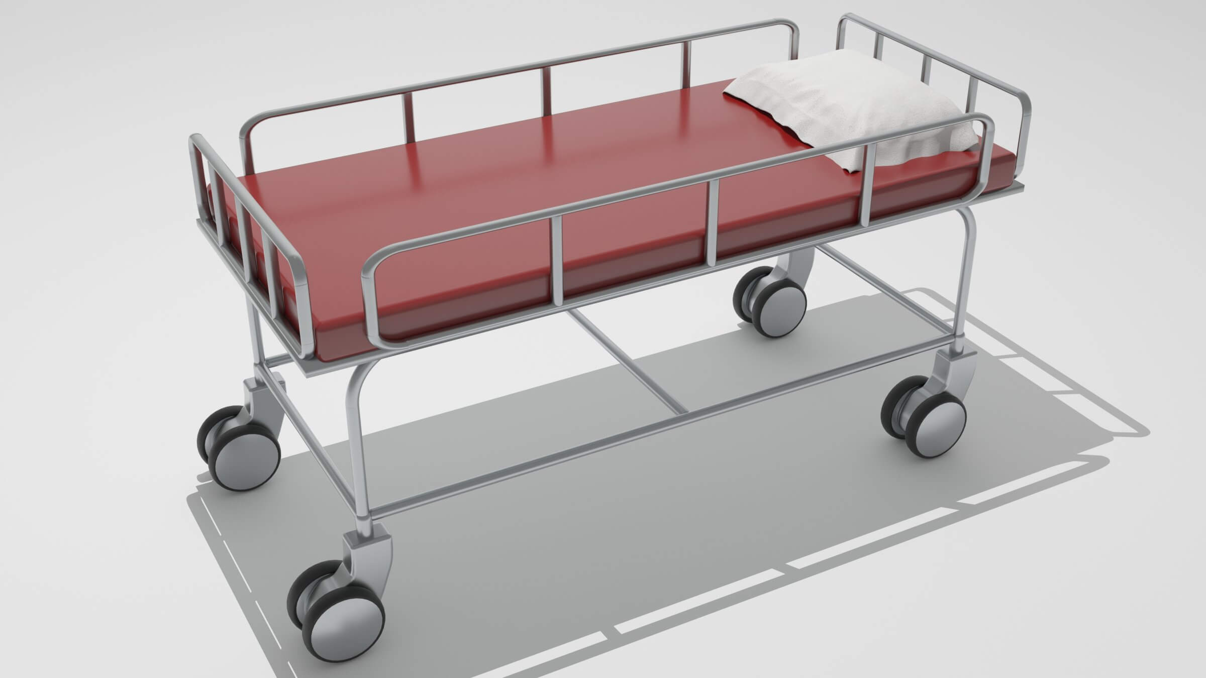 Clinic Service Stretcher 4K - 3D Model by Pictorer