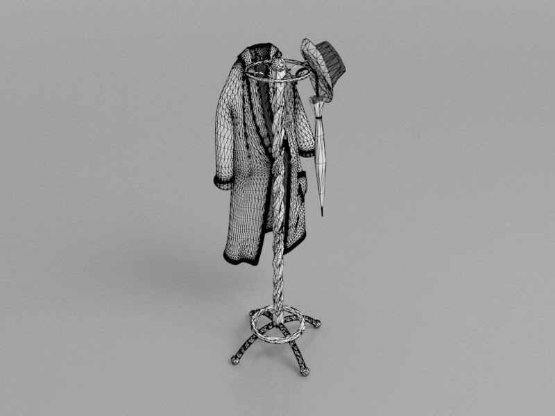 Clothes Hanger - 3D Model by Pictorer