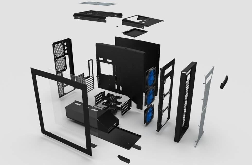 Cluster PC Case - 3D Model by Pictorer