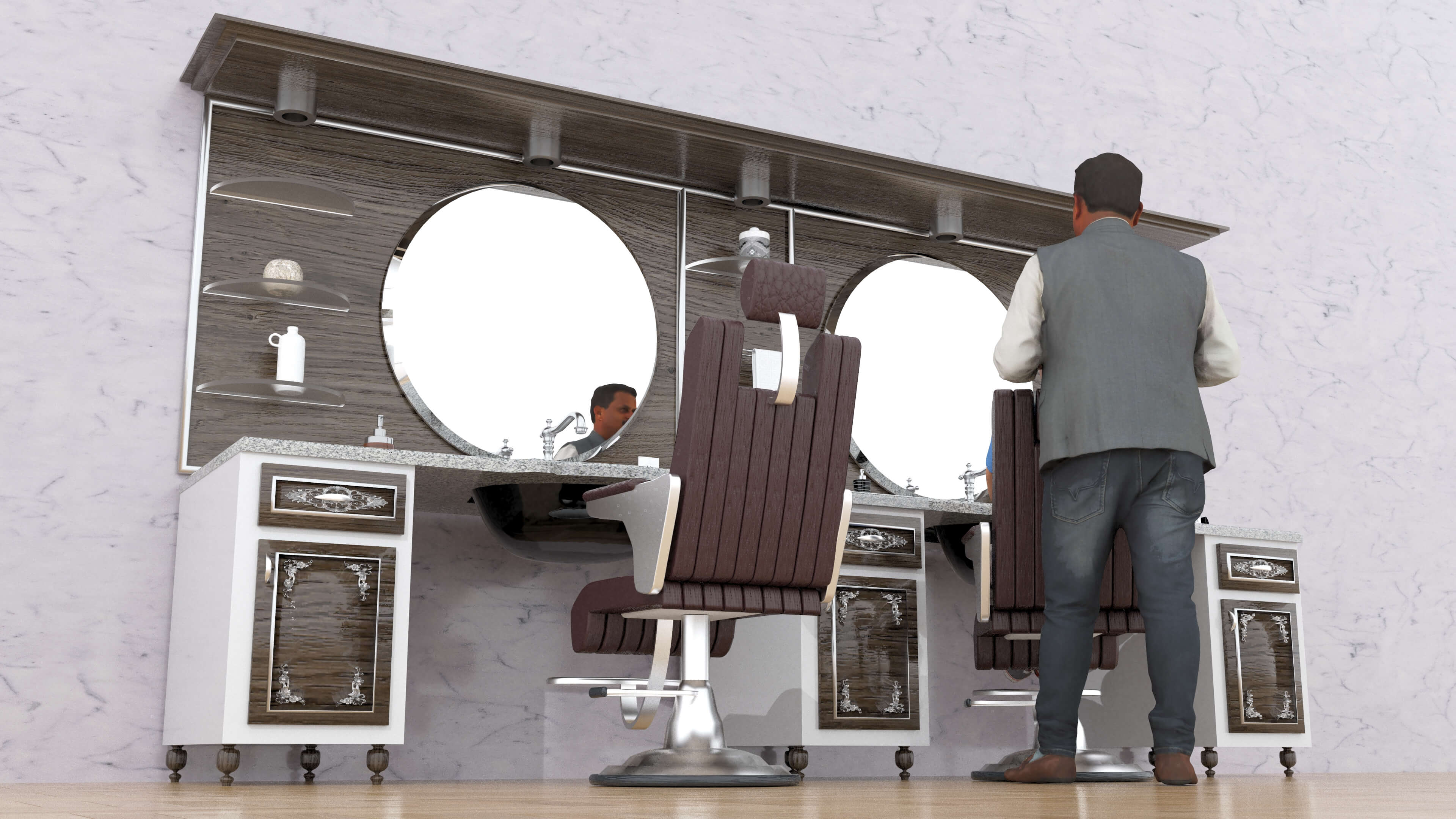 Barber Shop 2 - 4K 3D Model by Pictorer
