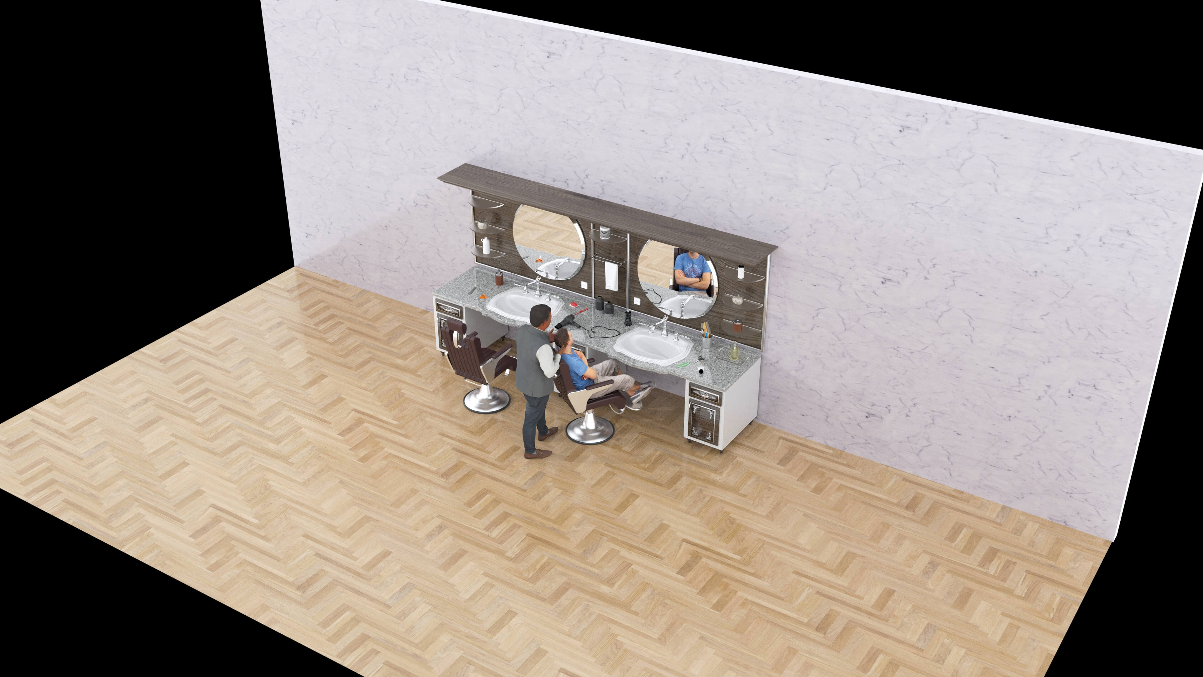 Barber Shop 2 - 4K 3D Model by Pictorer