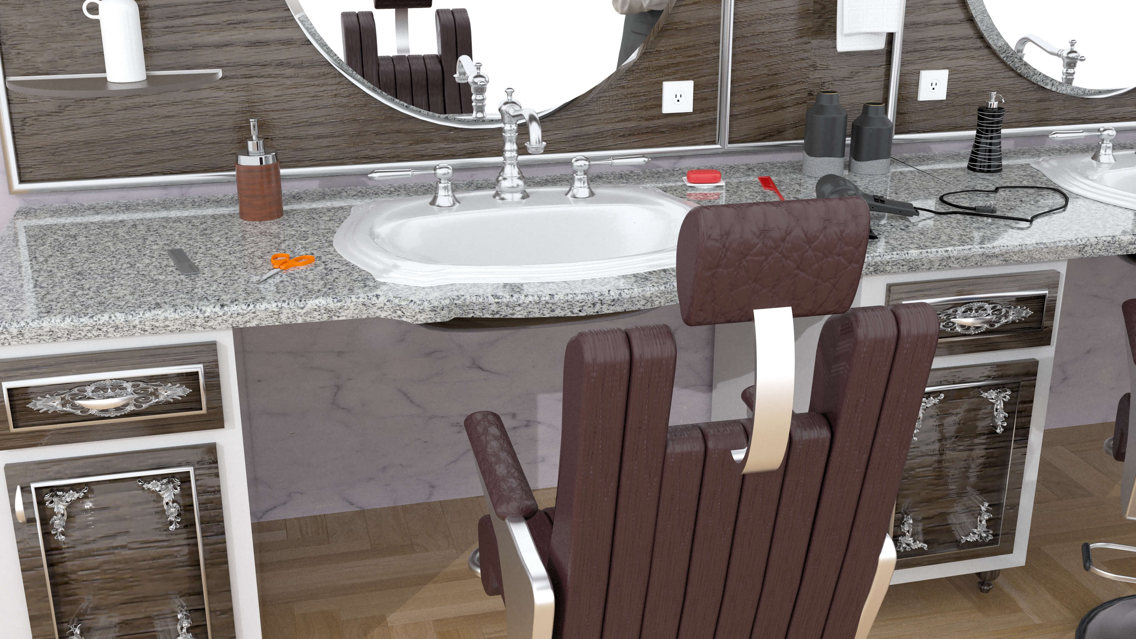 Barber Shop 2 - 4K 3D Model by Pictorer