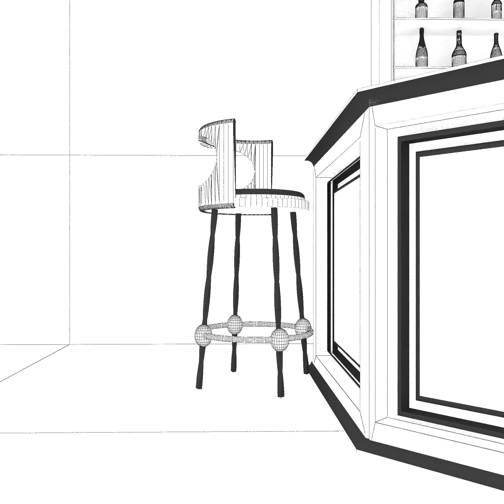 House Corner Bar - 3D Model by Pictorer