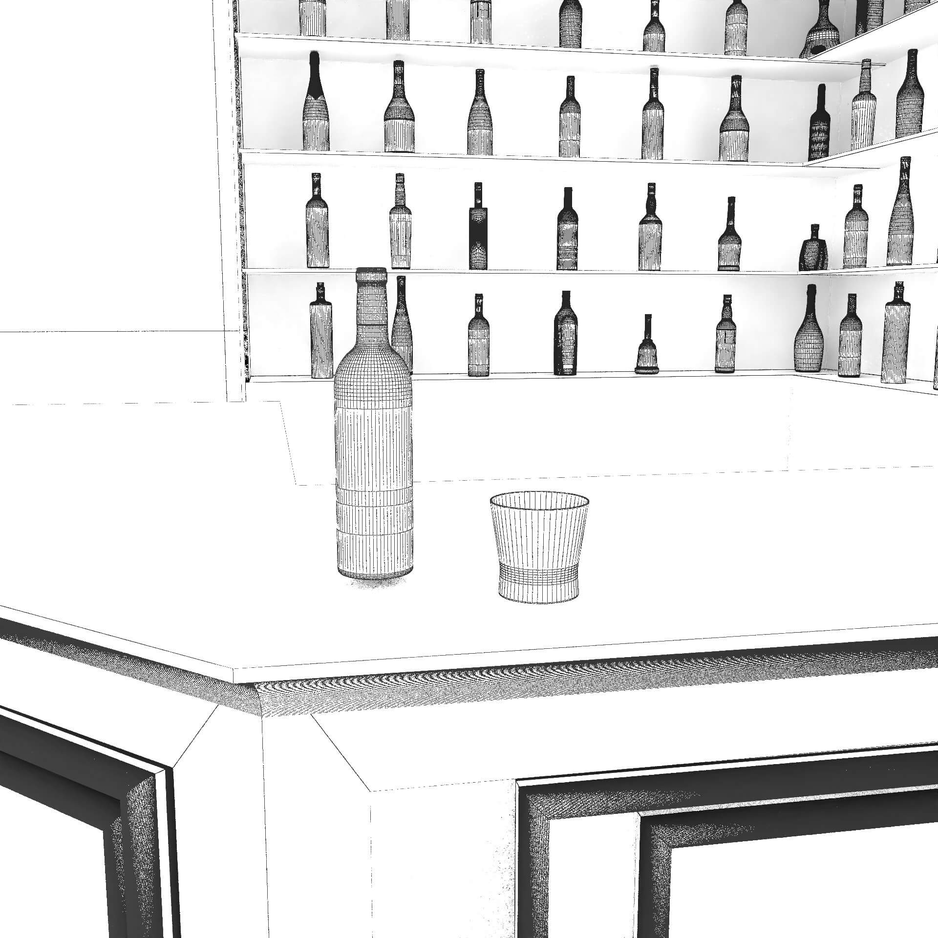 House Corner Bar - 3D Model by Pictorer