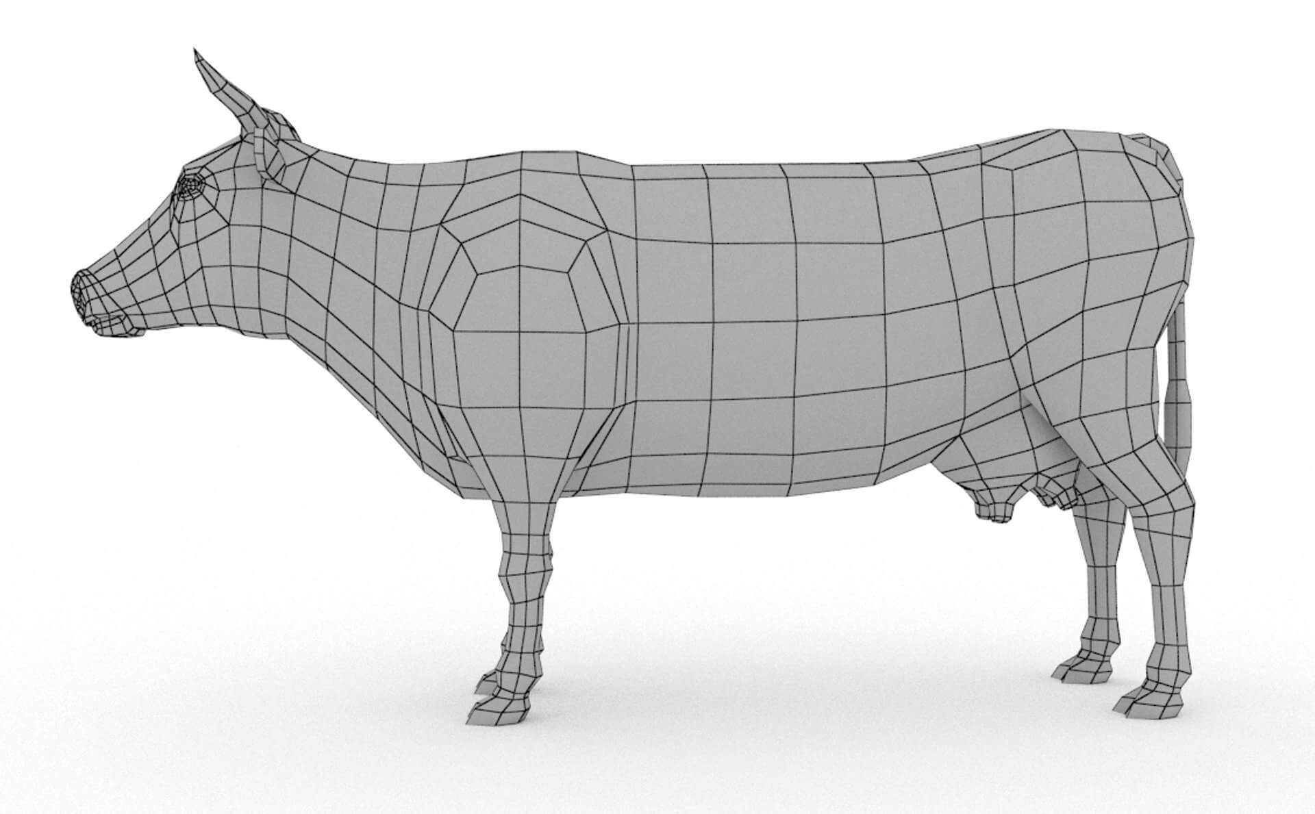 Farm Dairy Cow - 3D Model by Pictorer
