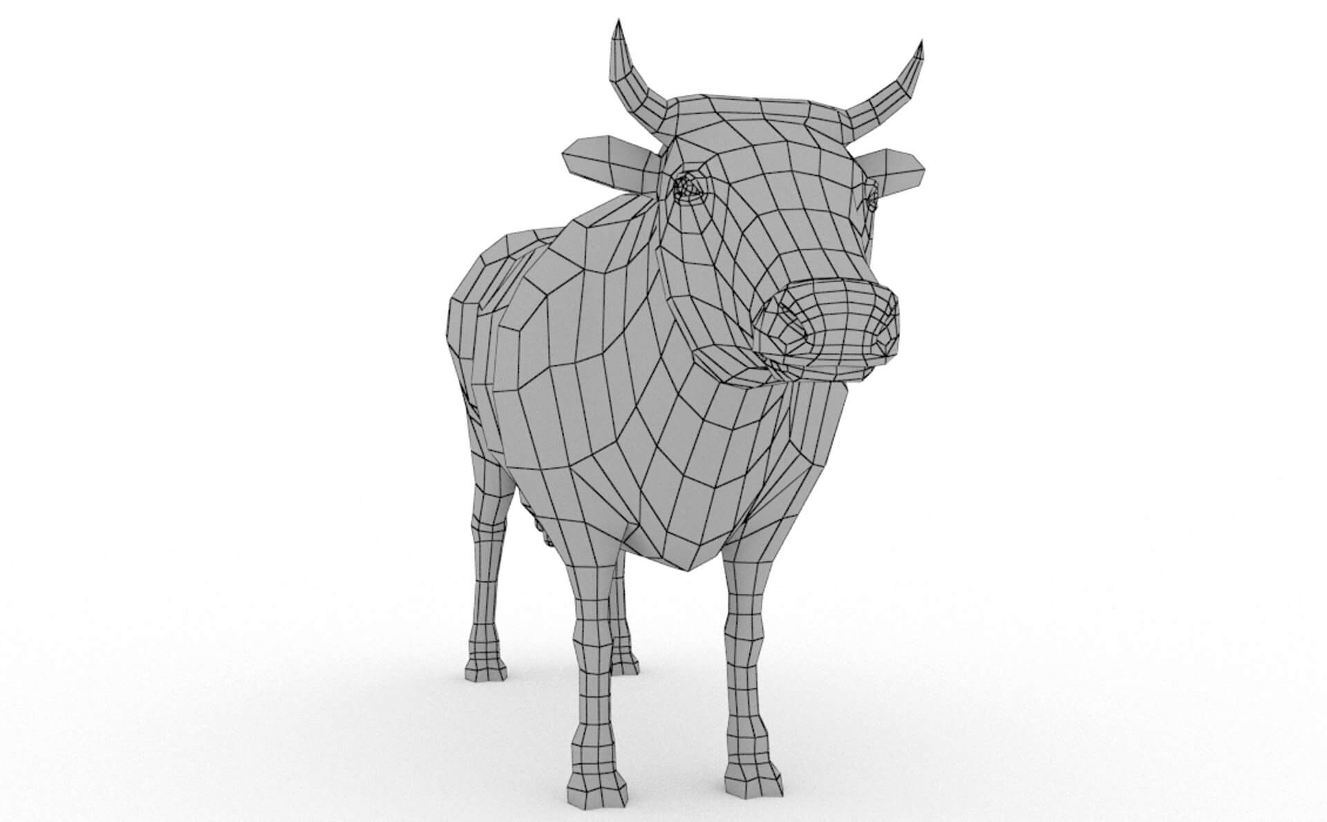 Farm Dairy Cow - 3D Model by Pictorer
