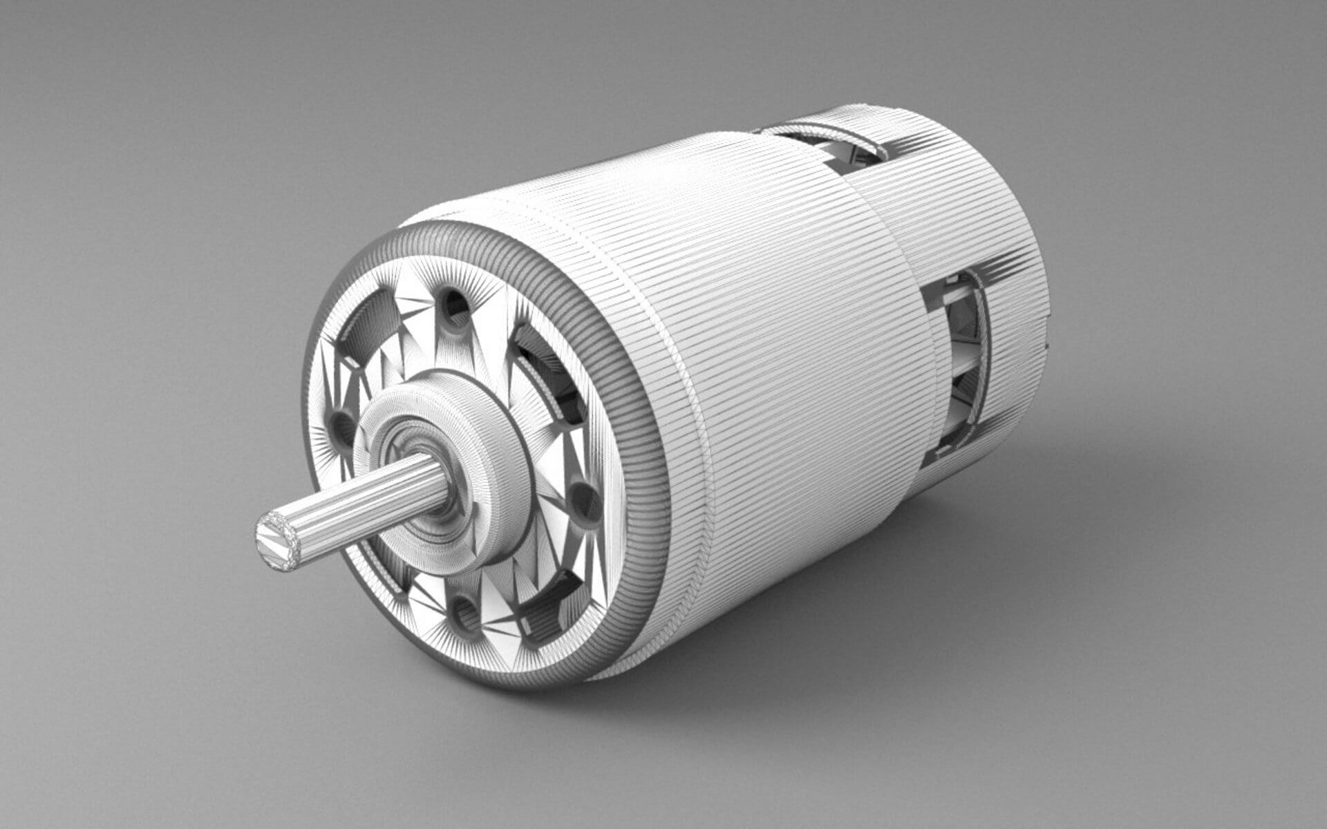 DC Electric Motor - 3D Model by Pictorer