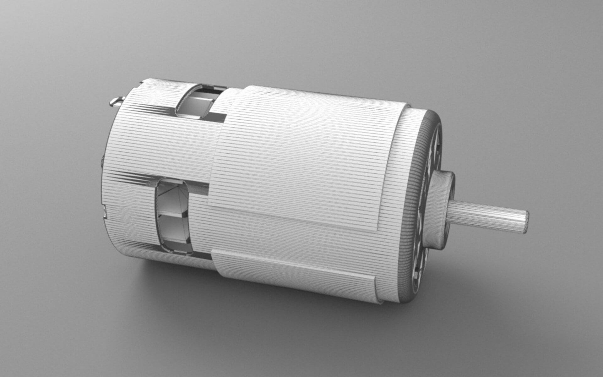 DC Electric Motor - 3D Model by Pictorer