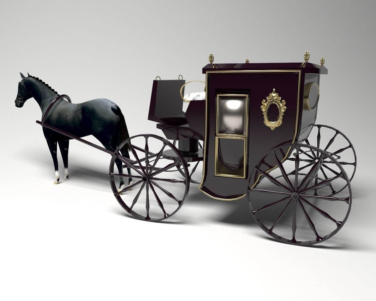 Deluxe Carriage - 3D Model by Pictorer