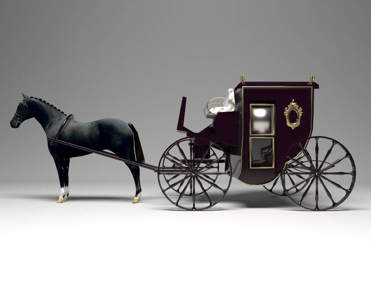 Deluxe Carriage - 3D Model by Pictorer