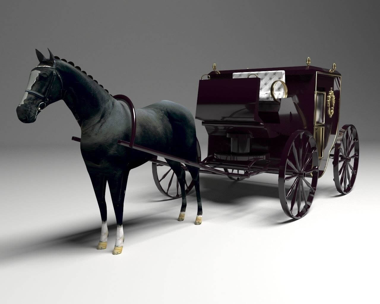Deluxe Carriage - 3D Model by Pictorer