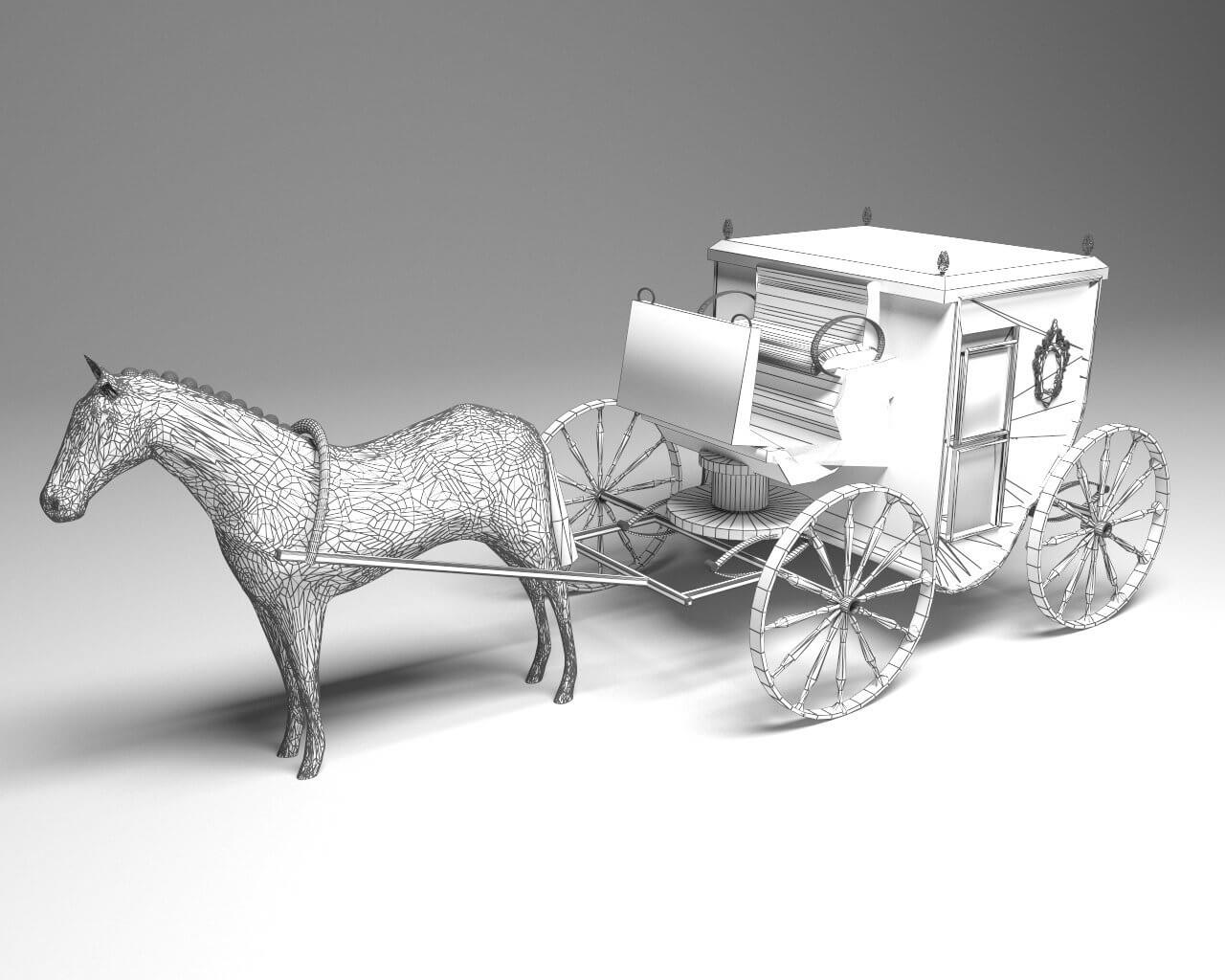 Deluxe Carriage - 3D Model by Pictorer