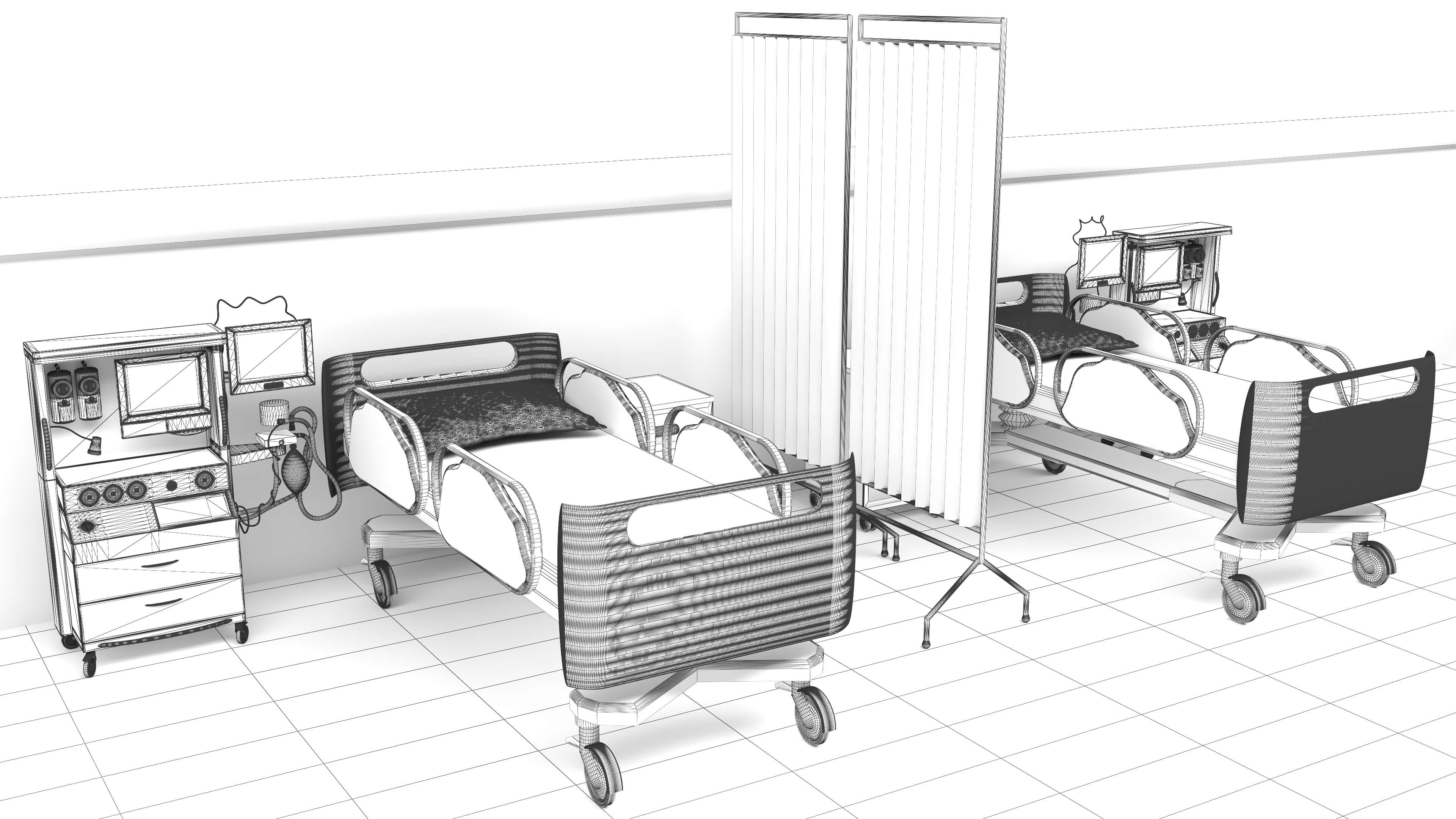 Dialysis Center 4K - 3D Model by Pictorer