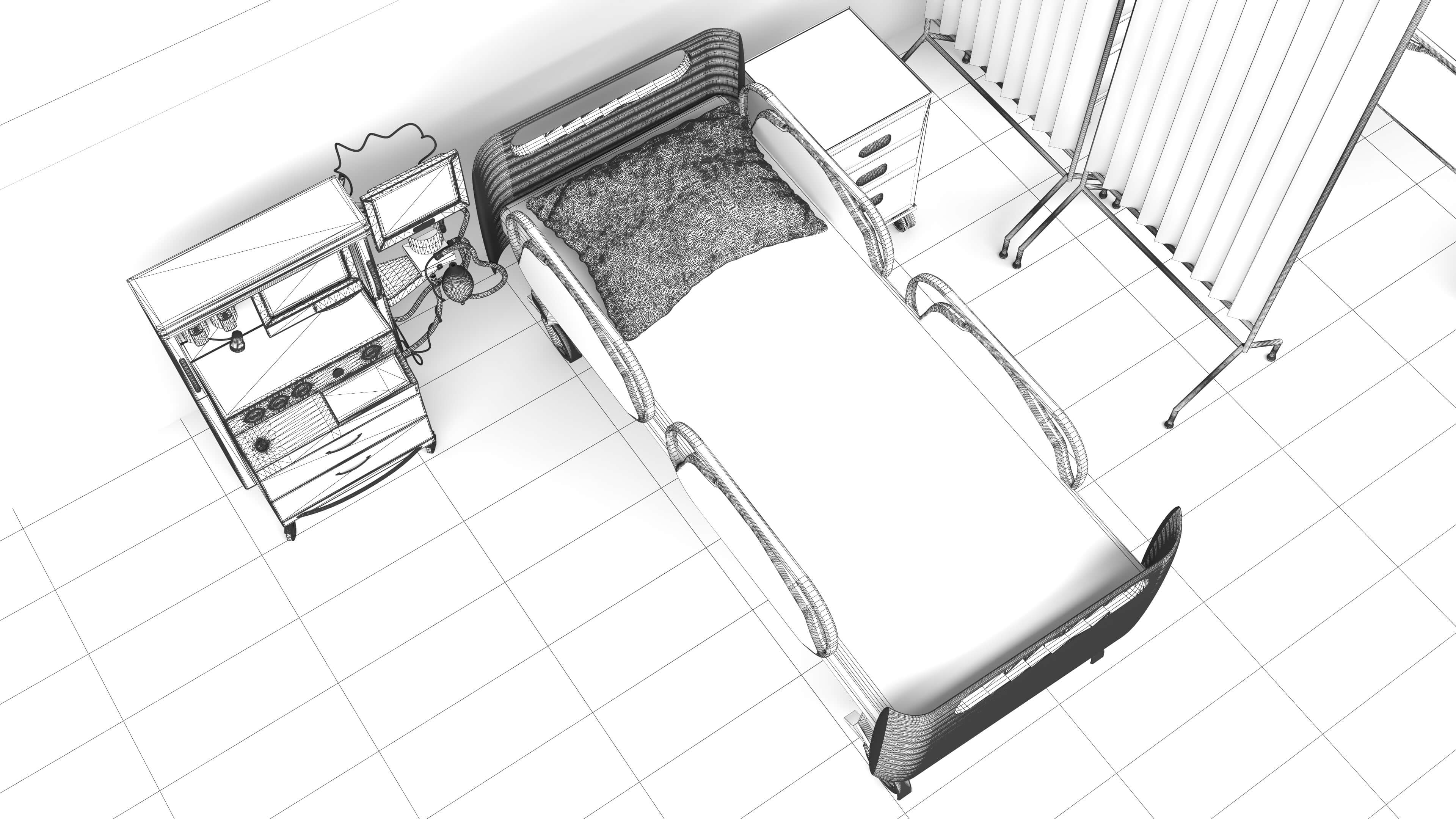 Dialysis Center 4K - 3D Model by Pictorer