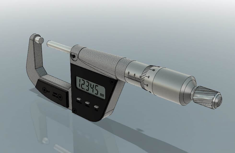 Digital Micrometer - 3D Model by Pictorer