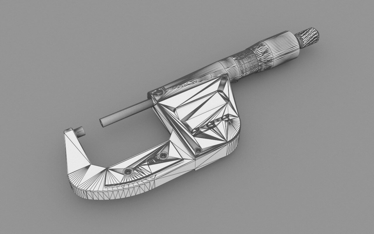 Digital Micrometer - 3D Model by Pictorer