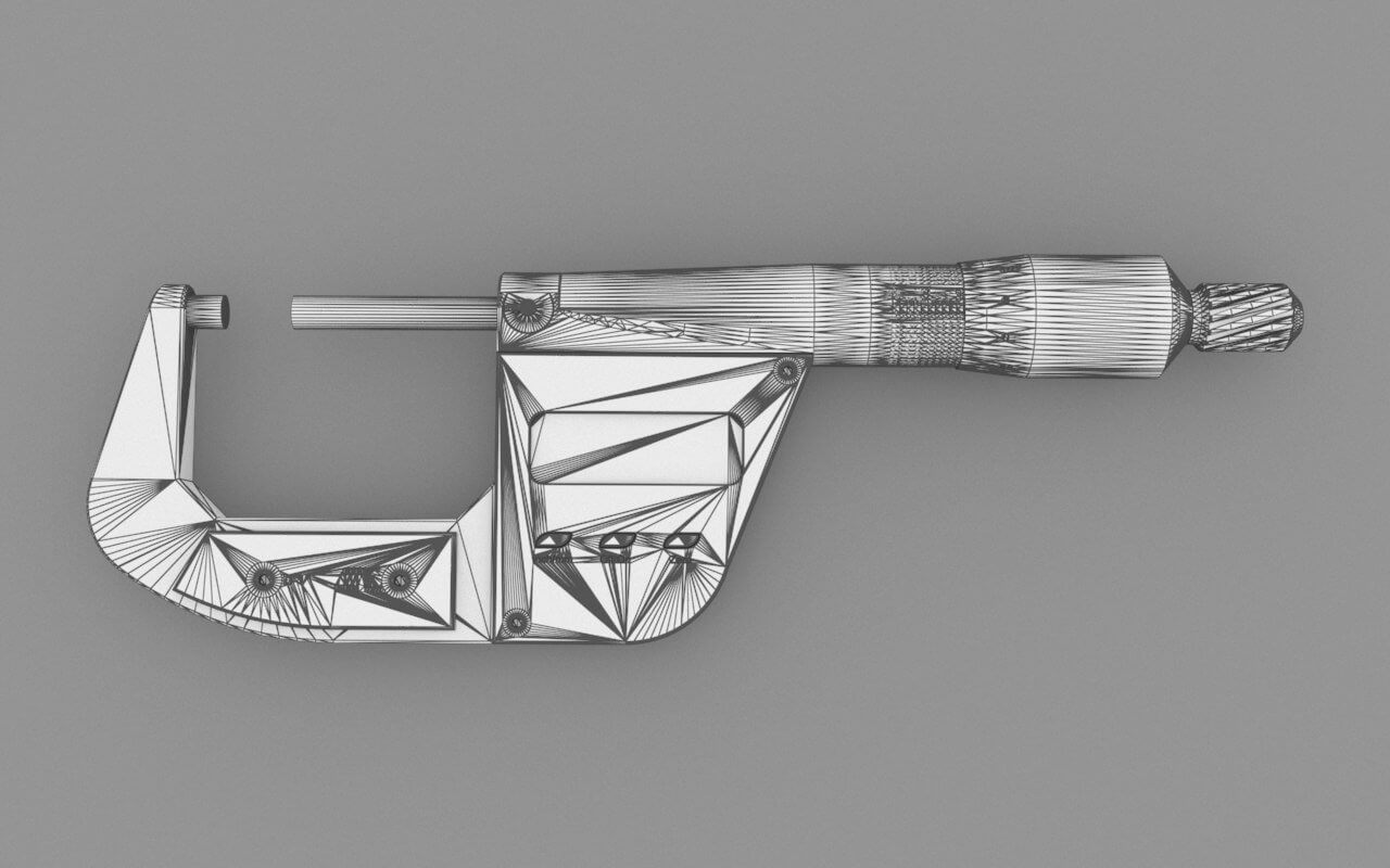 Digital Micrometer - 3D Model by Pictorer