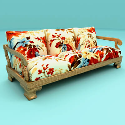 Soft Divan 8K - 3D Model by Pictorer