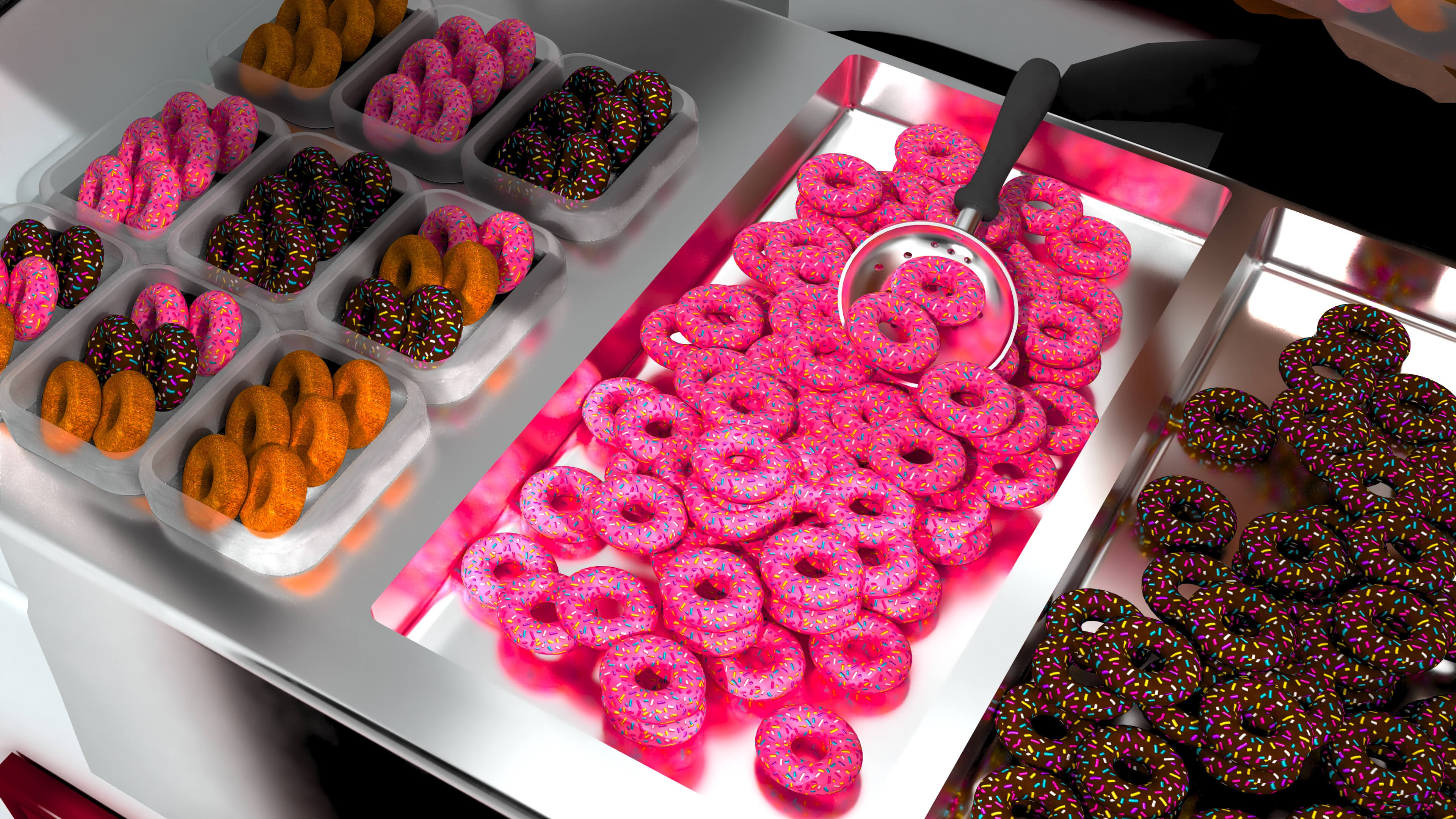 Donut Truck 4K - 3D Model by Pictorer