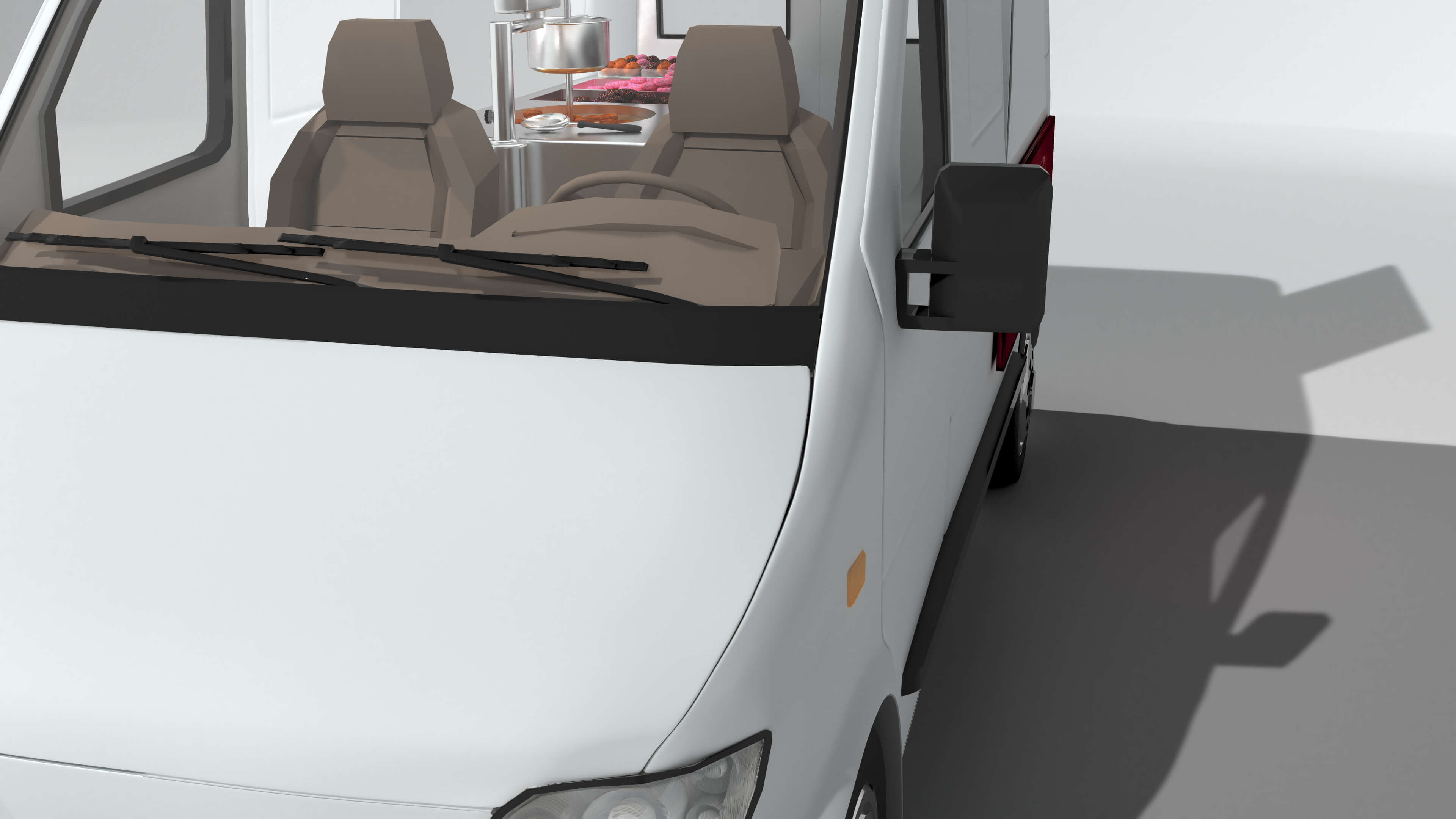 Donut Van 8K - 3D Model by Pictorer