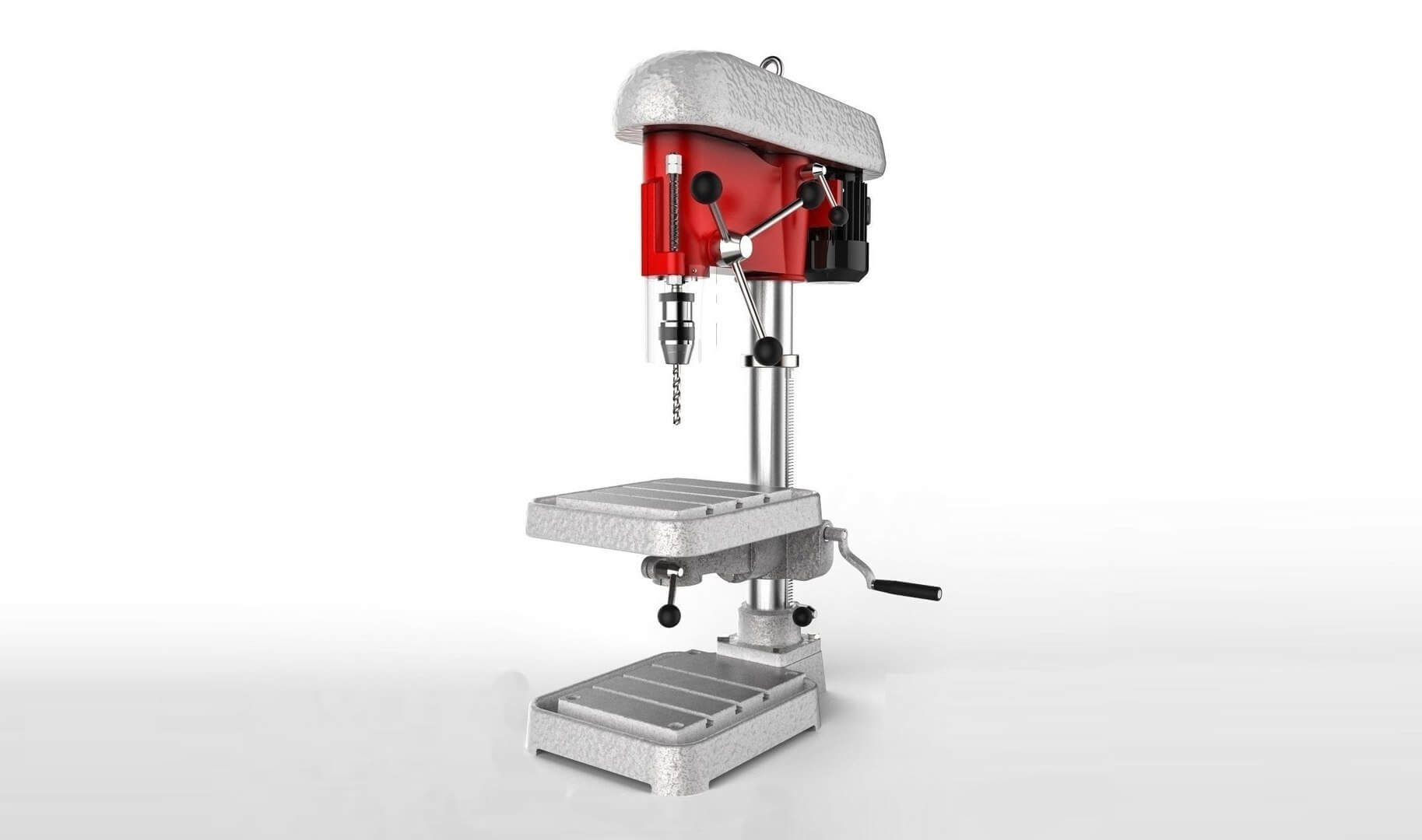 Drill Machine (All Parts) - 3D Model by Pictorer