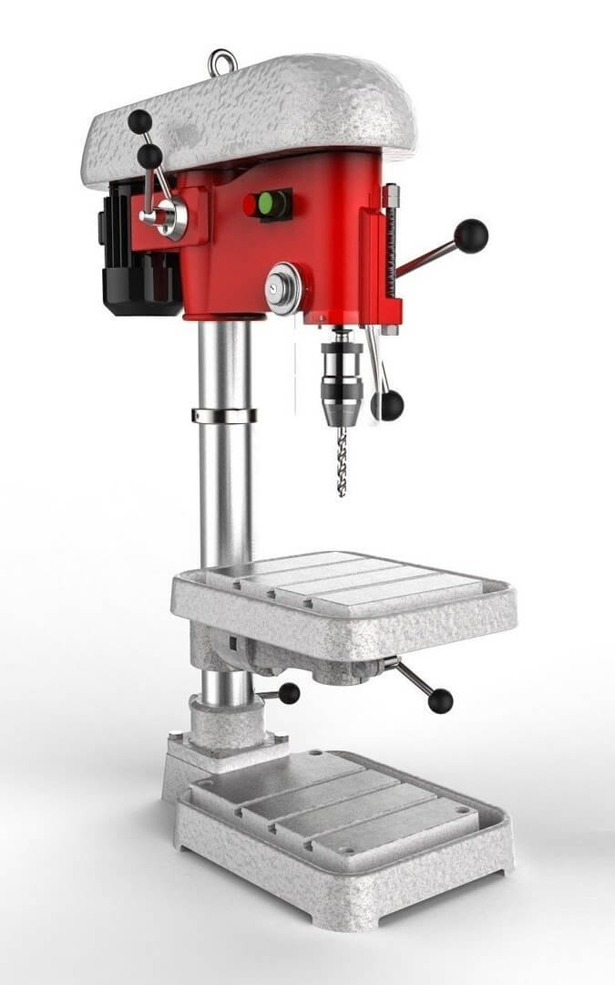 Drill Machine (All Parts) - 3D Model by Pictorer