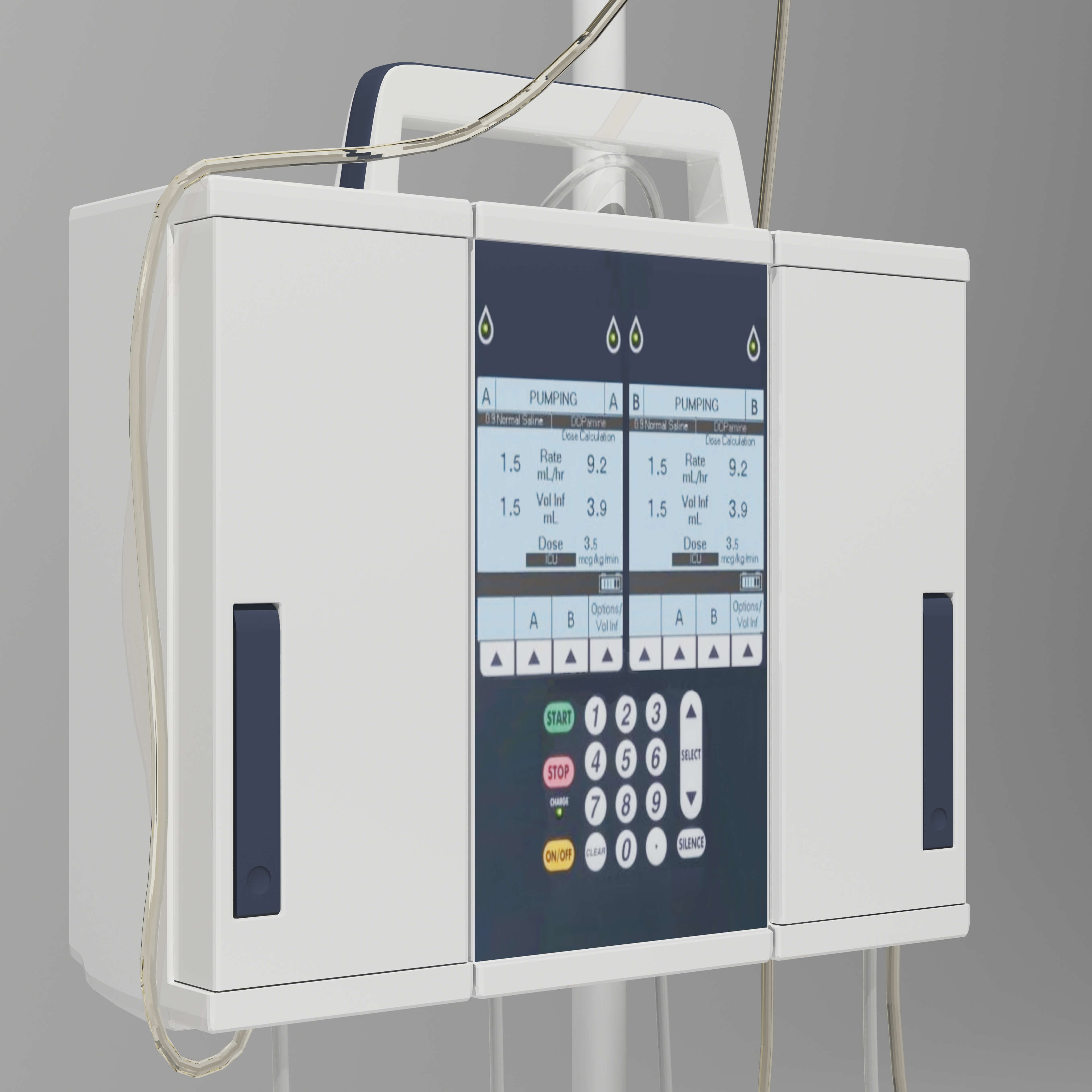 Dual Infusion Pump 4K - 3D Model by Pictorer