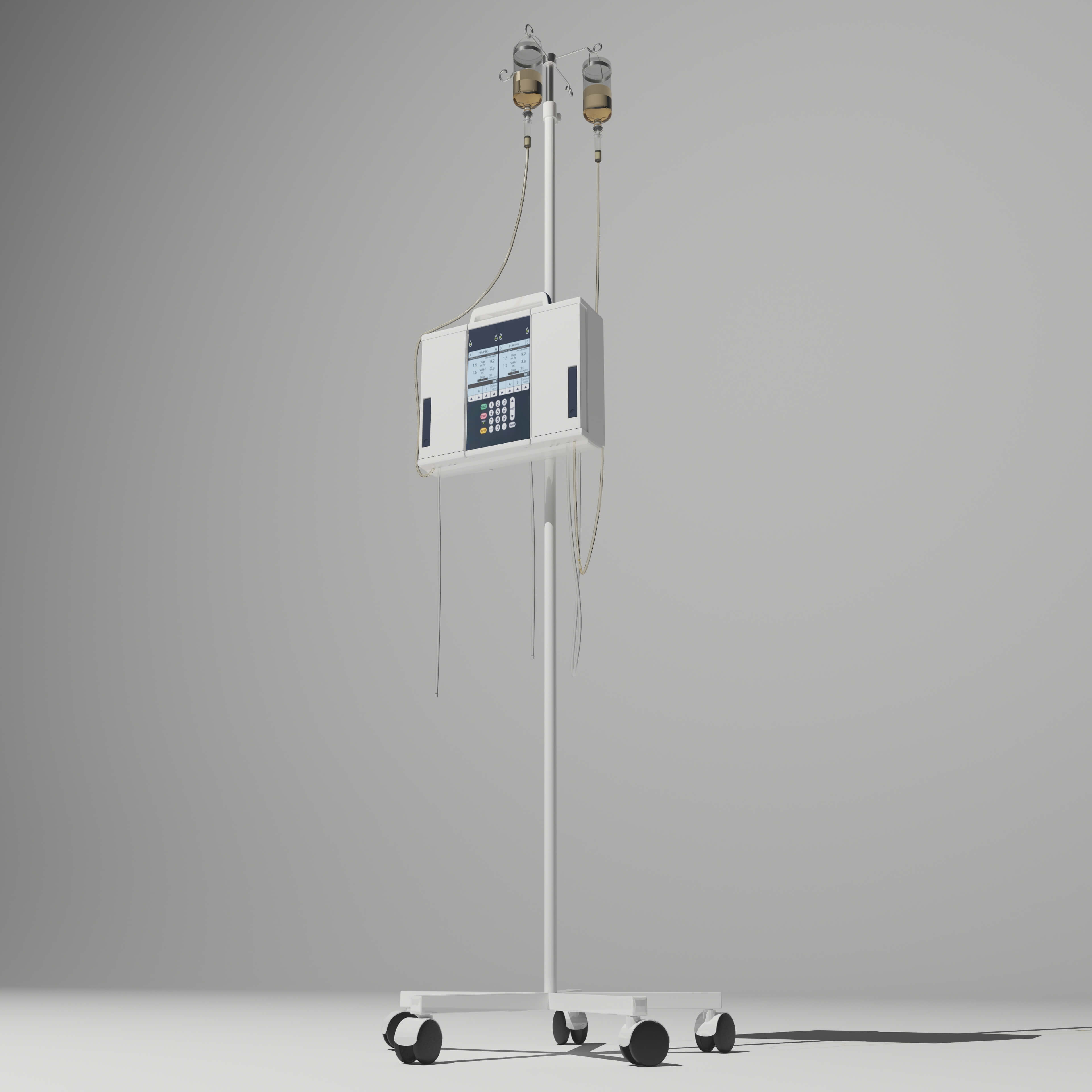 Dual Infusion Pump 4K - 3D Model by Pictorer