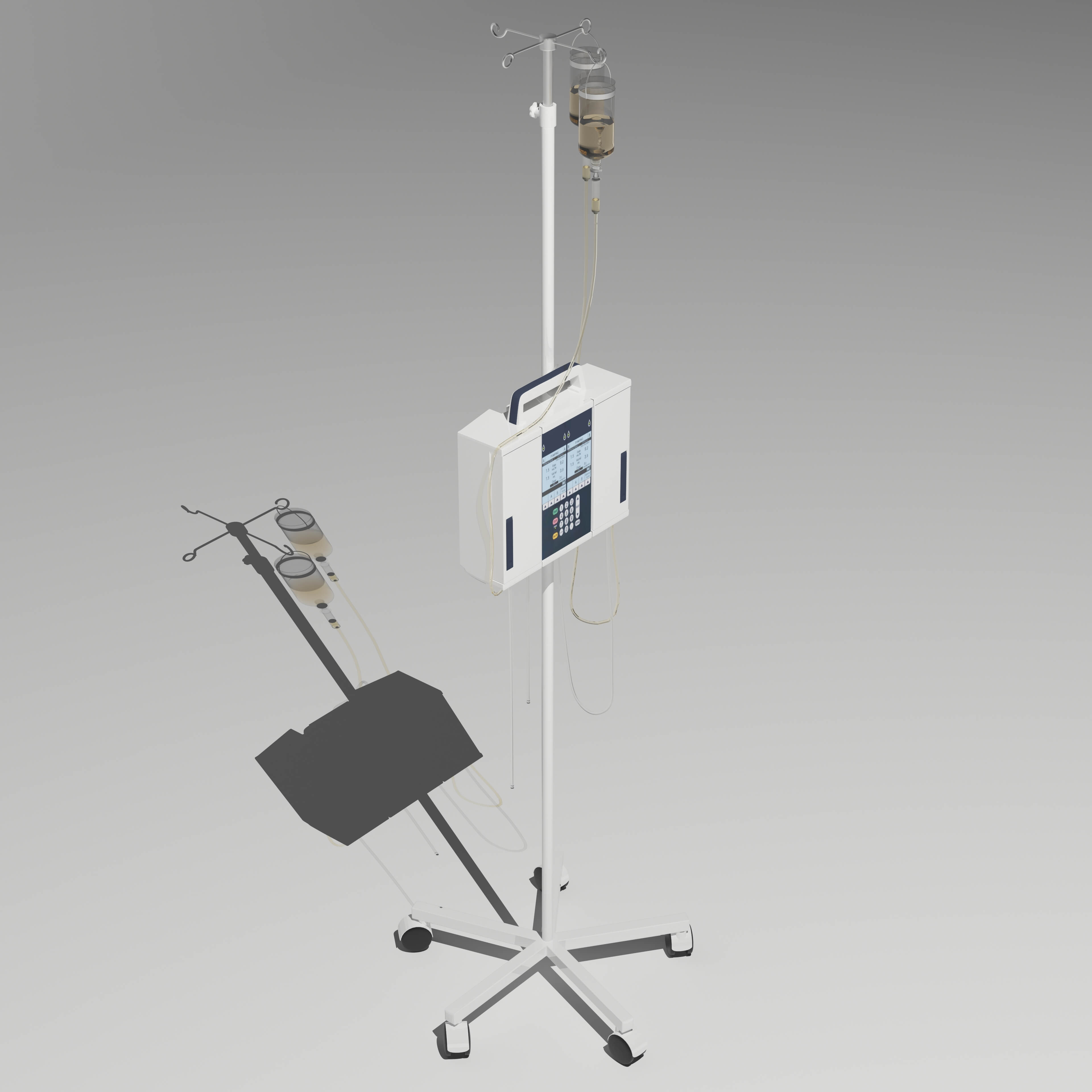 Dual Infusion Pump 4K - 3D Model by Pictorer