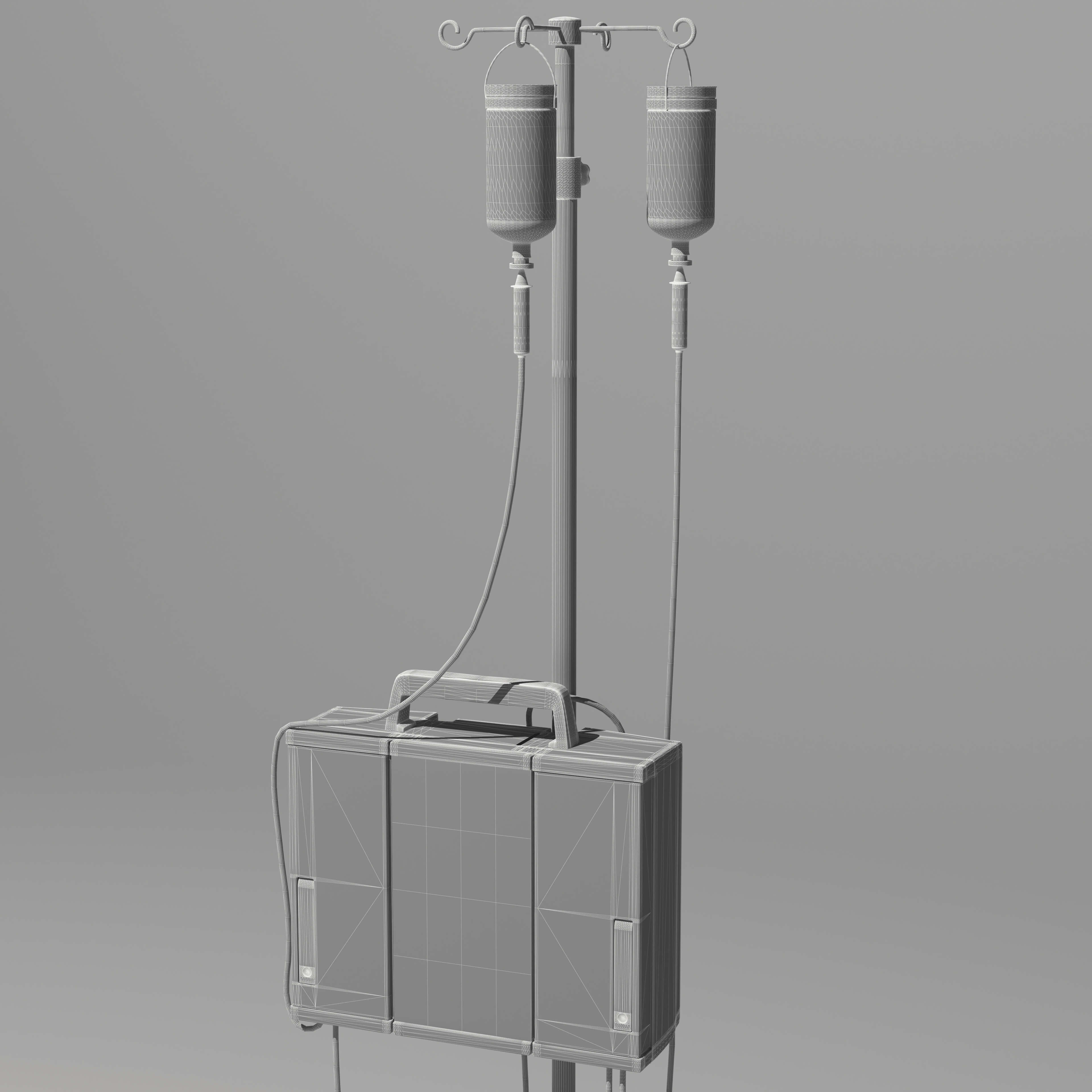 Dual Infusion Pump 4K - 3D Model by Pictorer