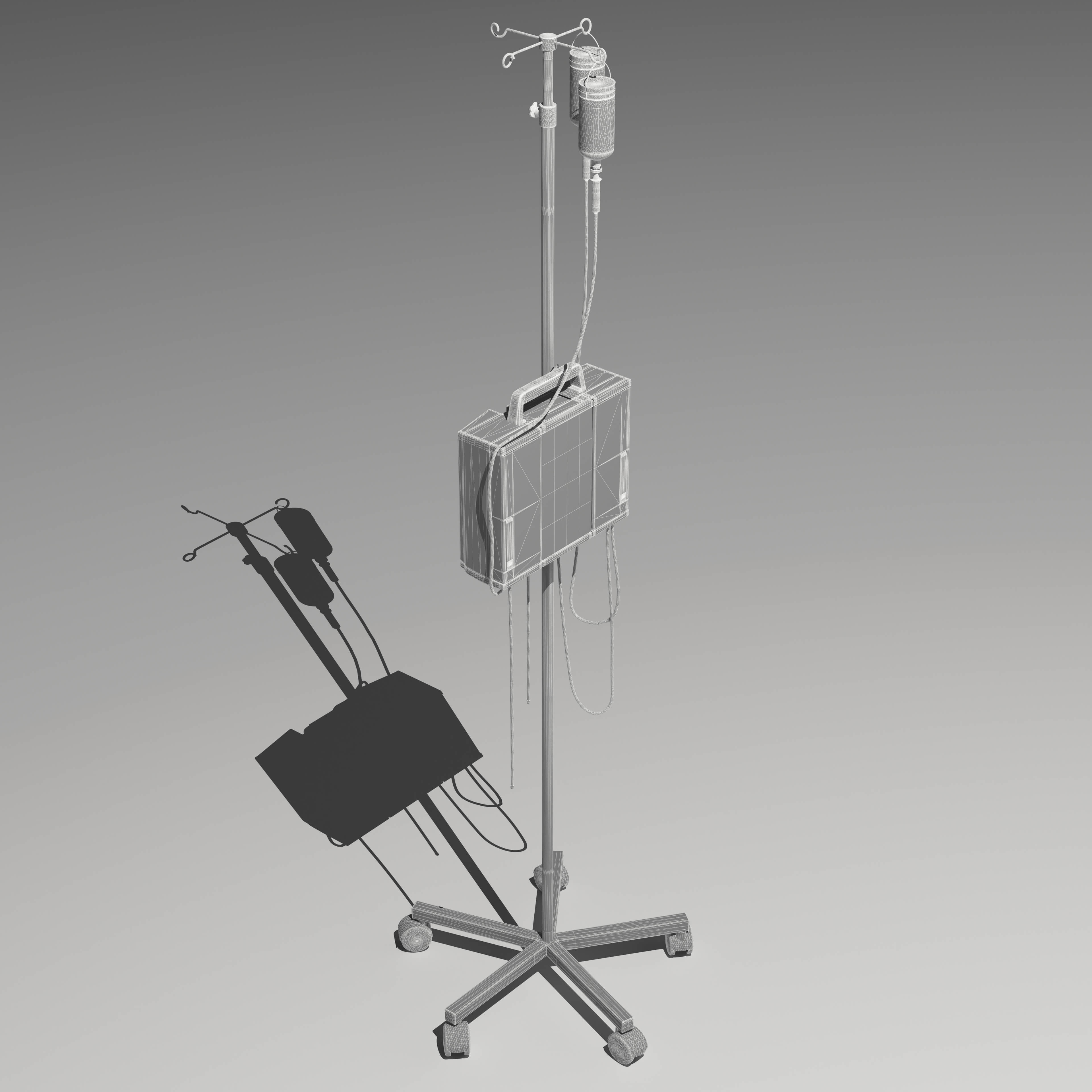 Dual Infusion Pump 4K - 3D Model by Pictorer