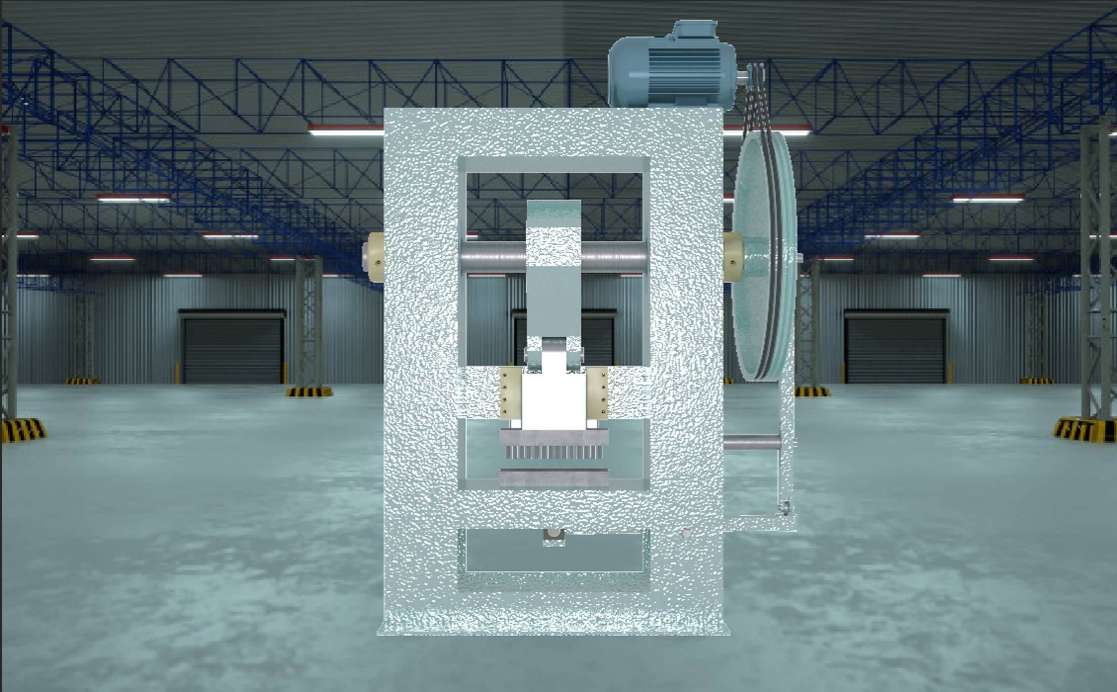 Eccentric Press Glass Mosaic - 3D Model by Pictorer