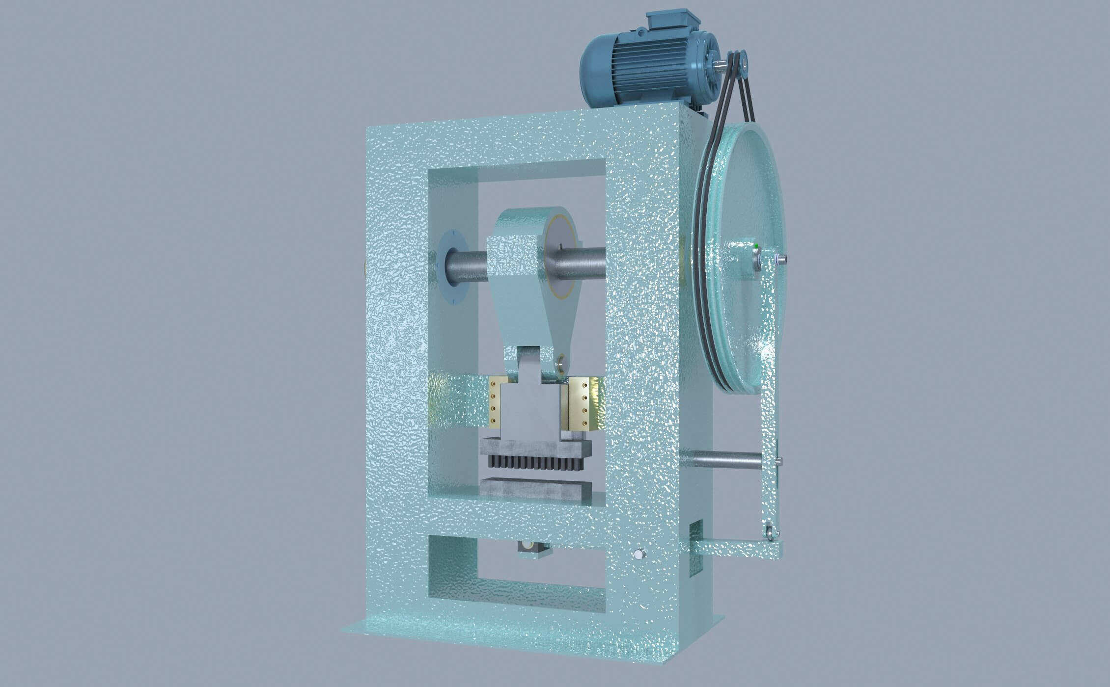 Eccentric Press Glass Mosaic - 3D Model by Pictorer