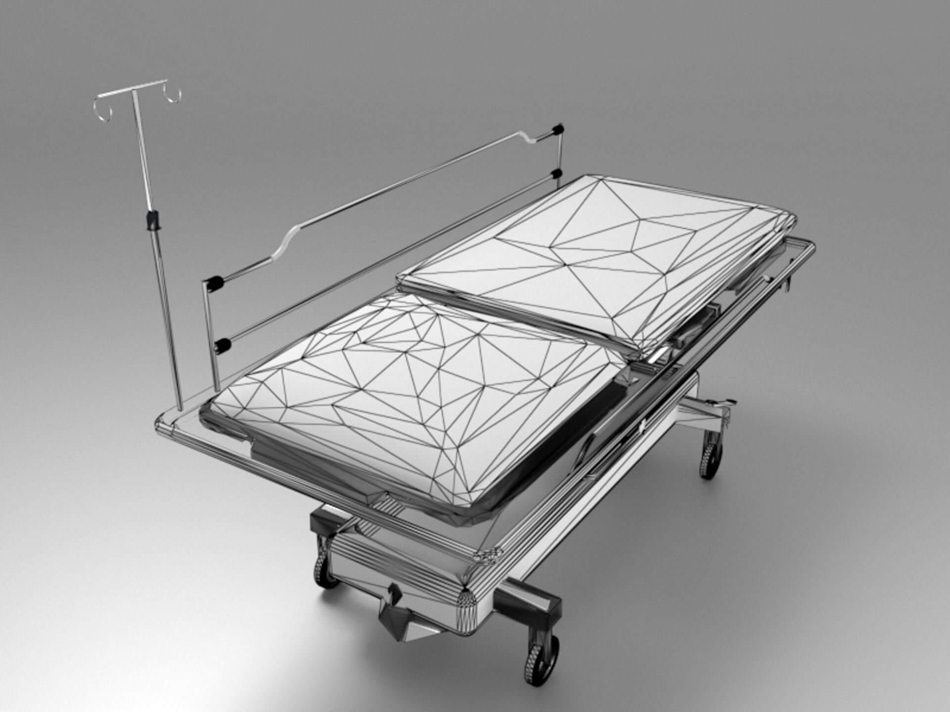 Emergency Service Stretcher - 3D Model by Pictorer