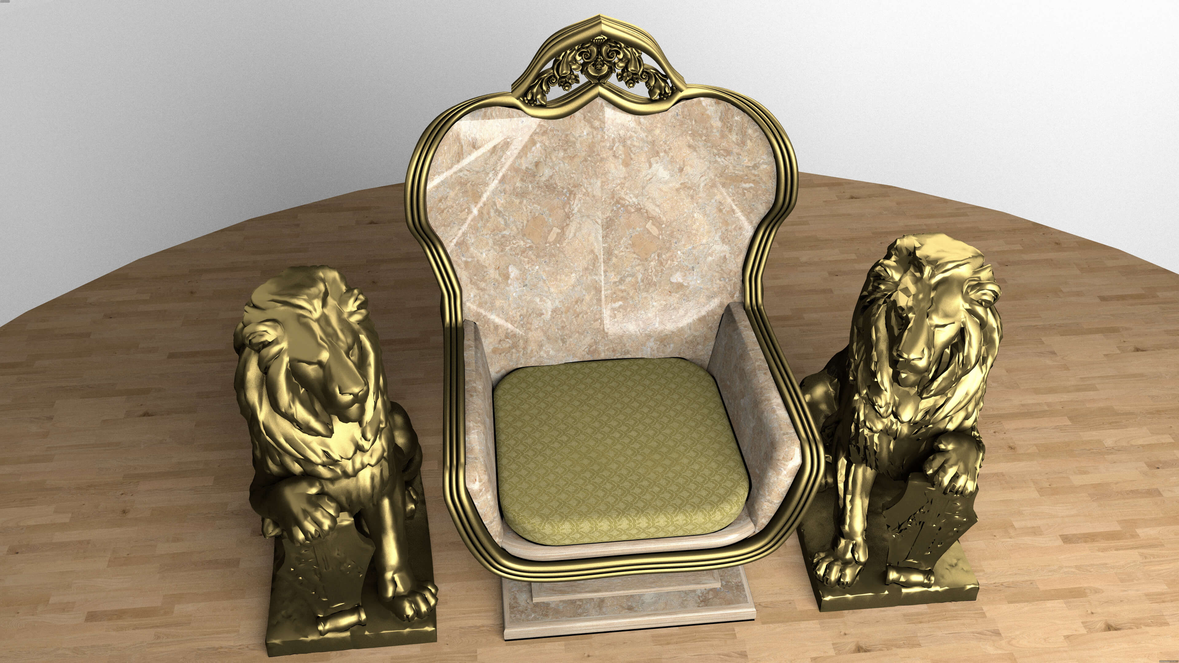 Emperor Throne 8K - 3D Model by Pictorer